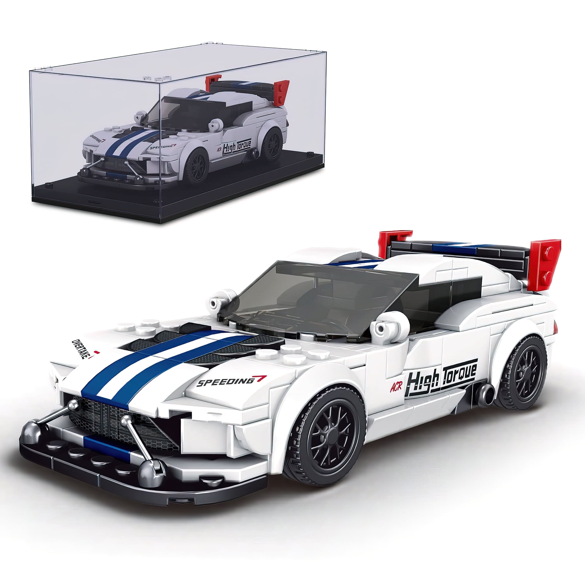 MACTANO Race Car Building Block Set Speed Champion Acr Model Car ...