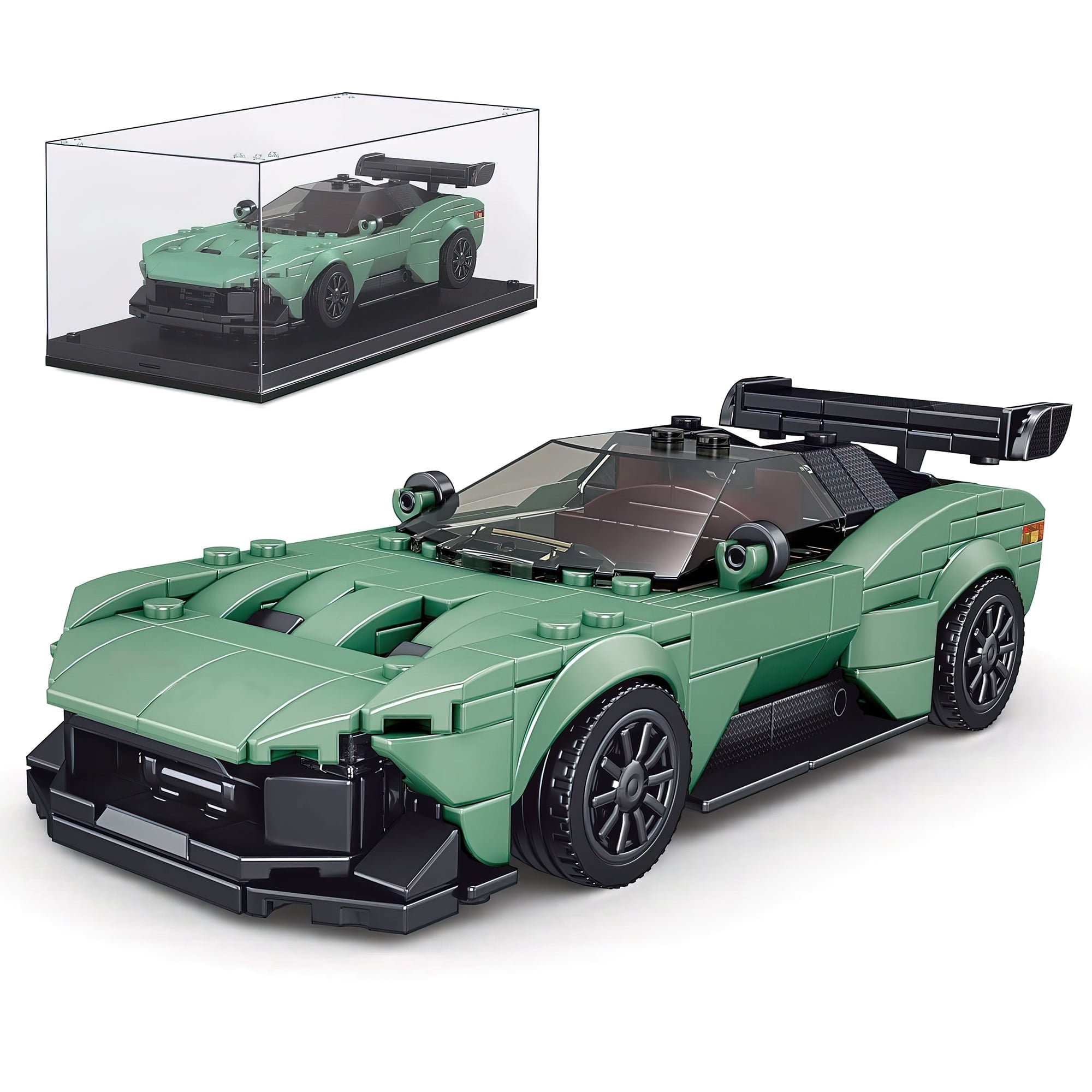 MACTANO Race Car Building Block Set Speed Champion Sports Car Building ...