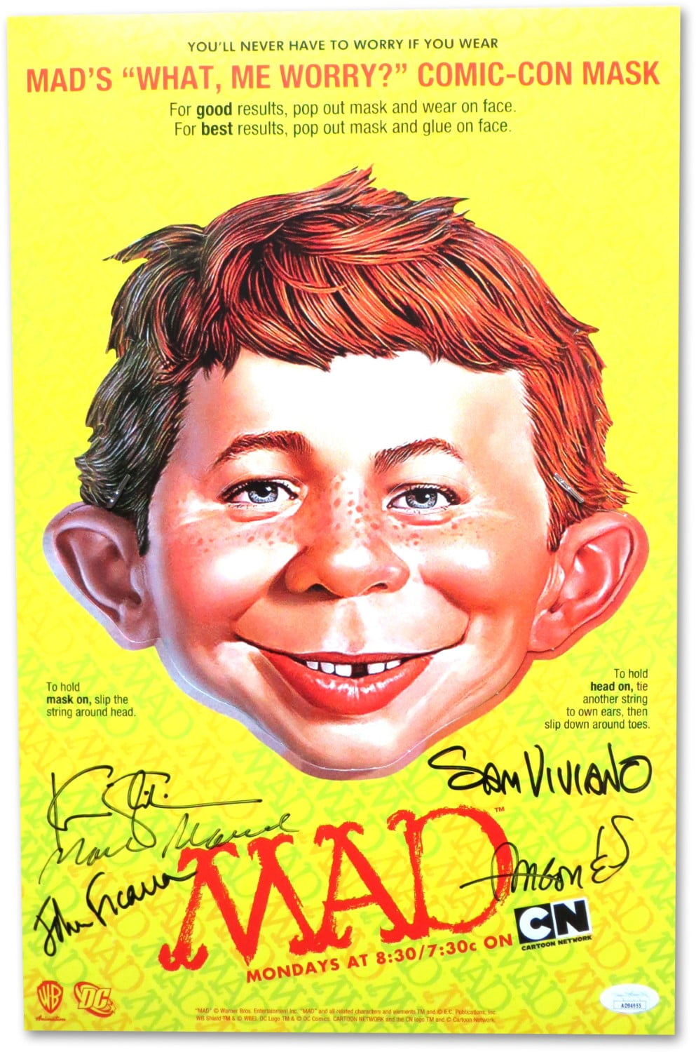 MAD Animated Multi Signed Autograph 11X17 Poster 5 Autos Aragones ...