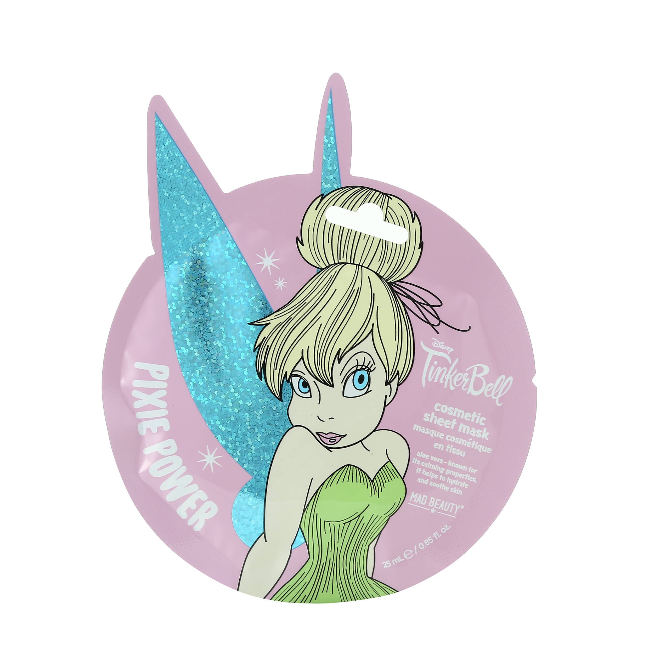 MAD Beauty Tinkerbell Cosmetic Sheet Face Mask Disney Tinks Pixie ...
