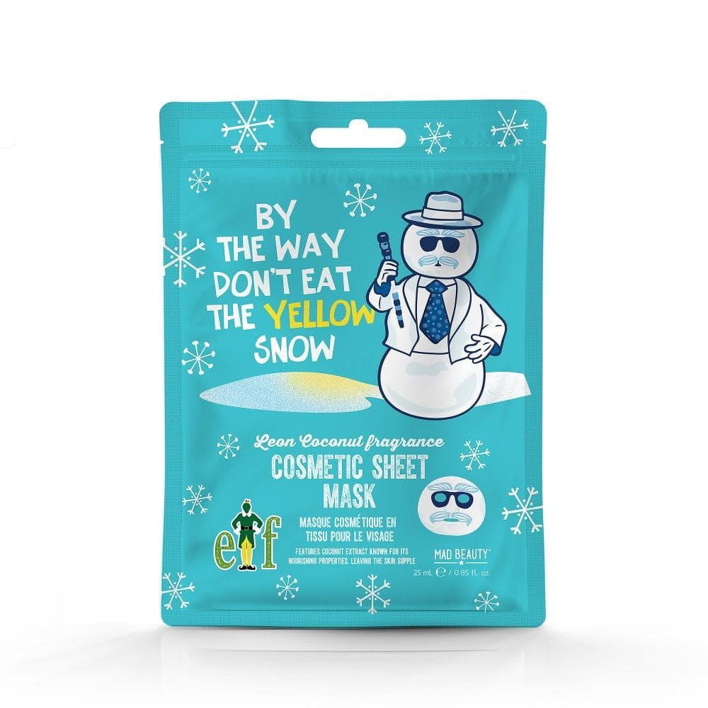 MAD Beauty Warner Elf Snow Man Sheet Mask x 4 SF1 - Walmart.com