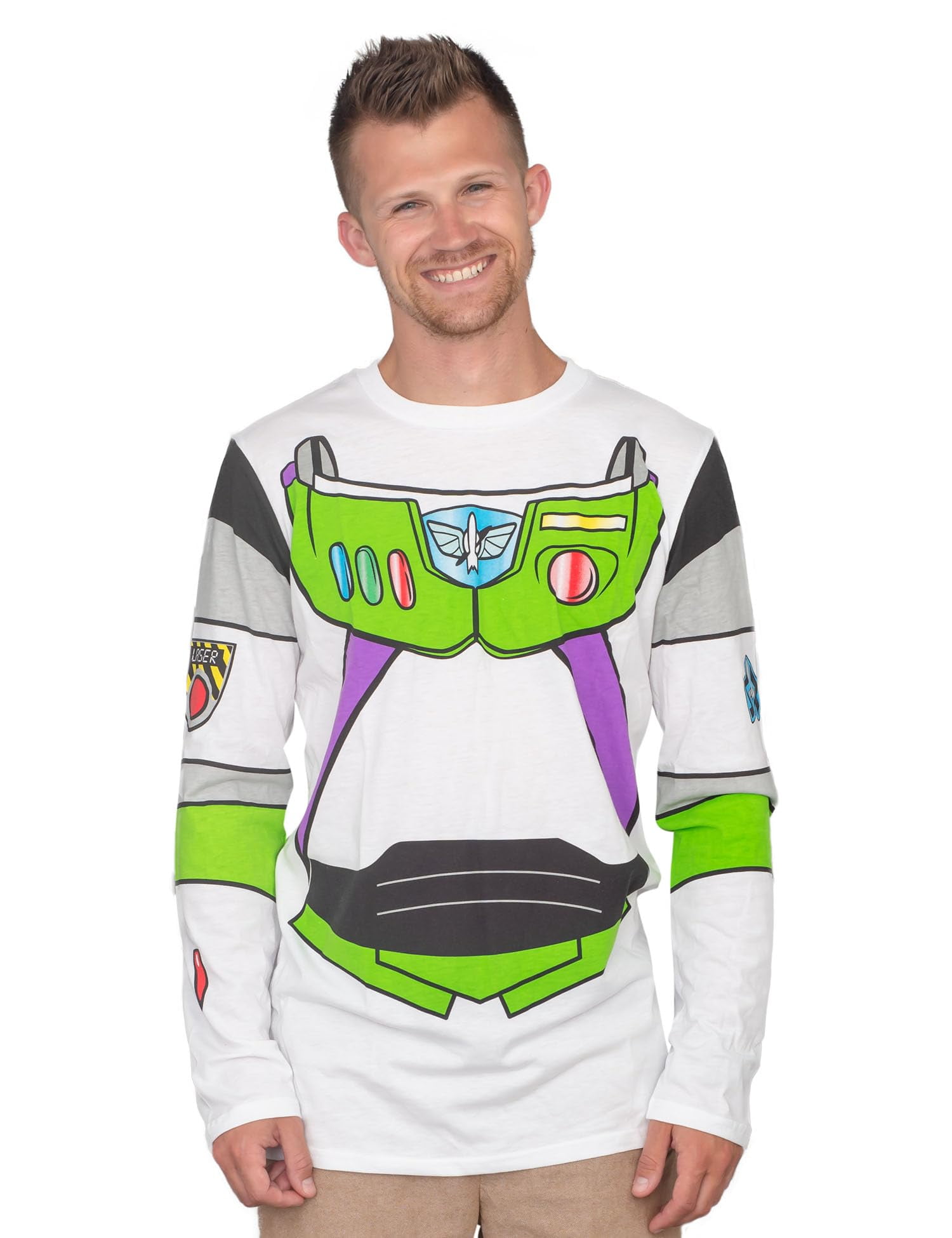 Costume Agent Toy Story Buzz Lightyear Long Sleeve Unisex Cotton T ...