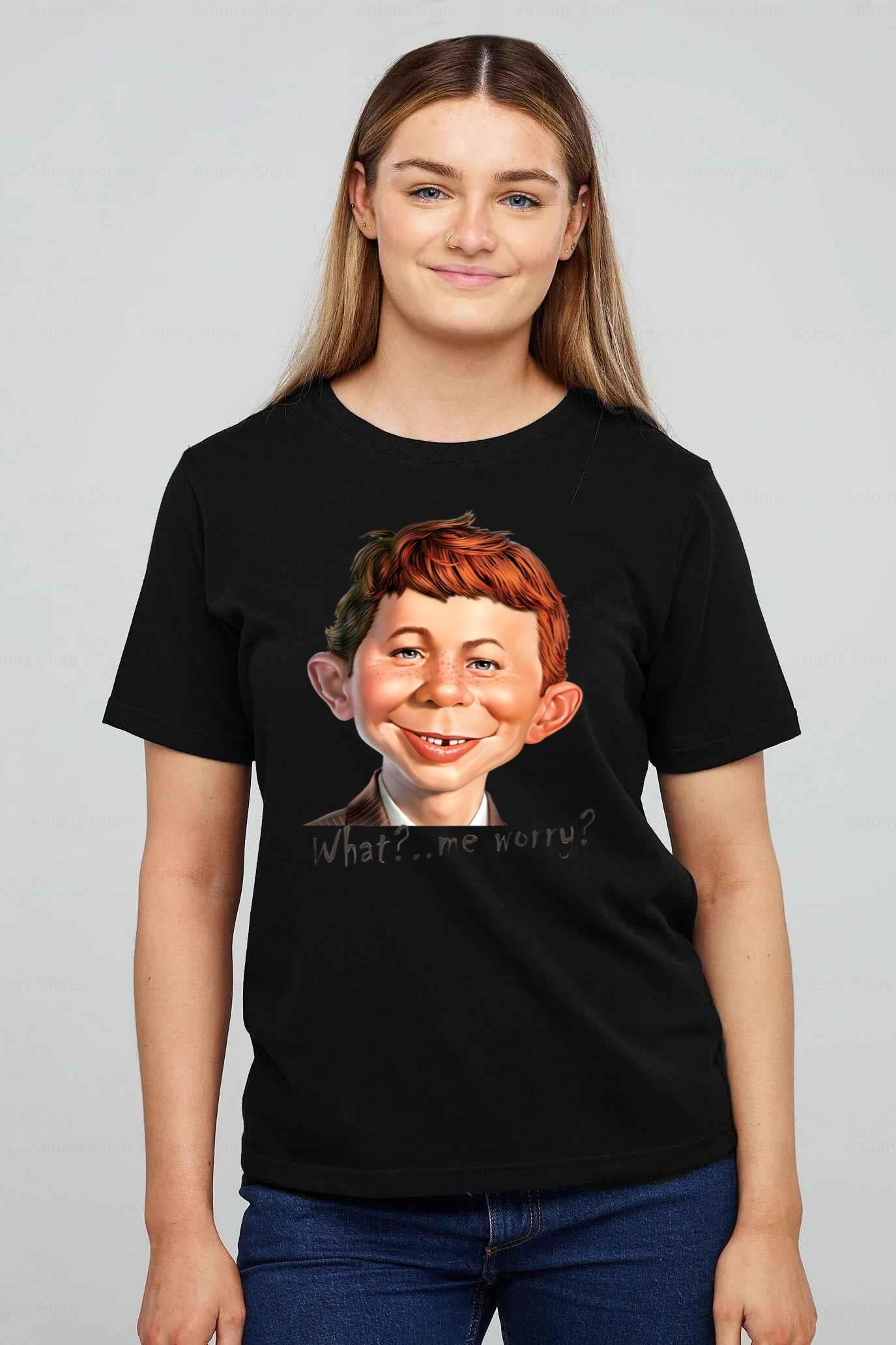 MAD Magazine Alfred E. Neuman What Me Worry T-shirt unisex up to 5XL ...