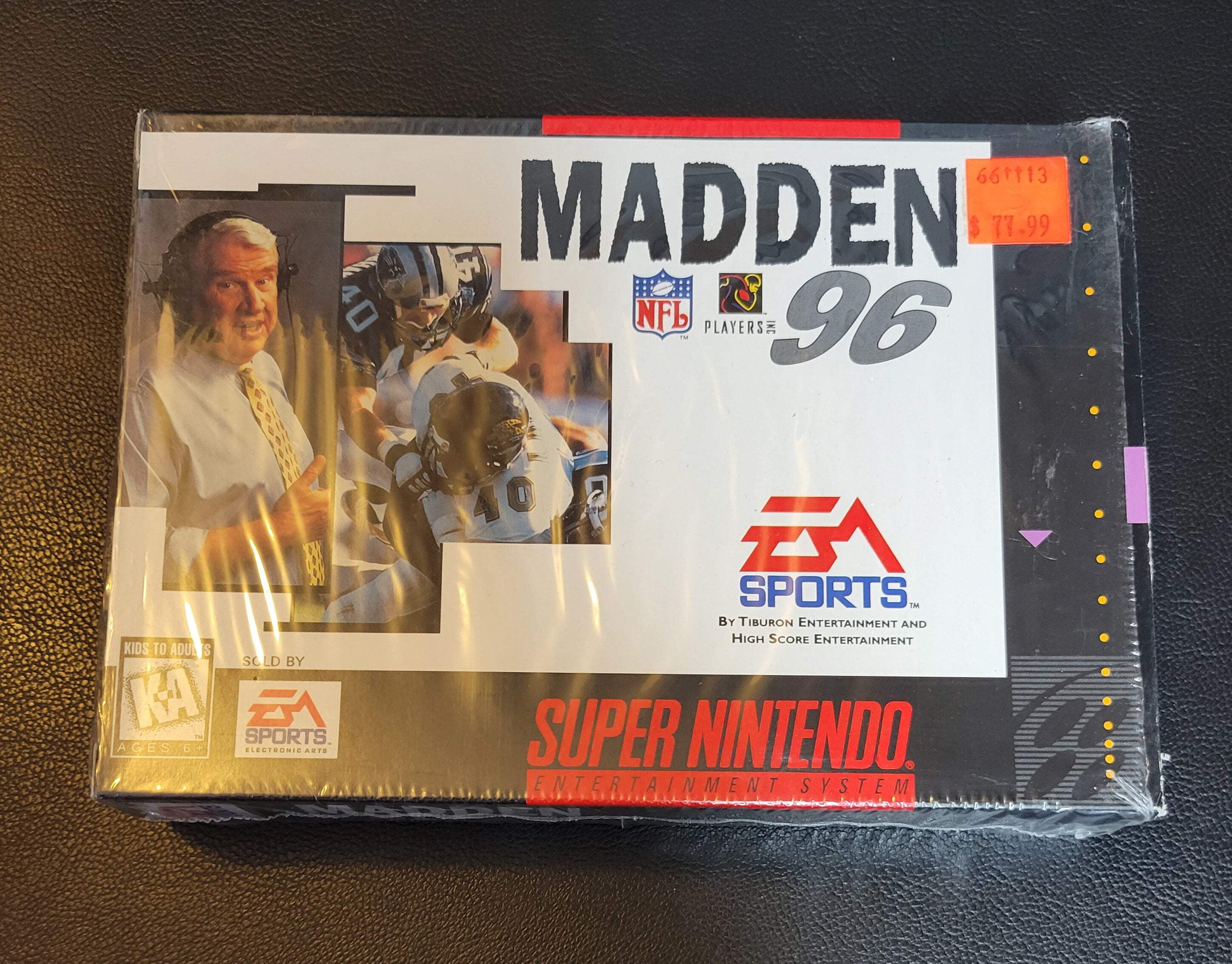 MADDEN 96 - SNES - Super Nintendo Ent. System FACTORY PLASTIC (CIB ...