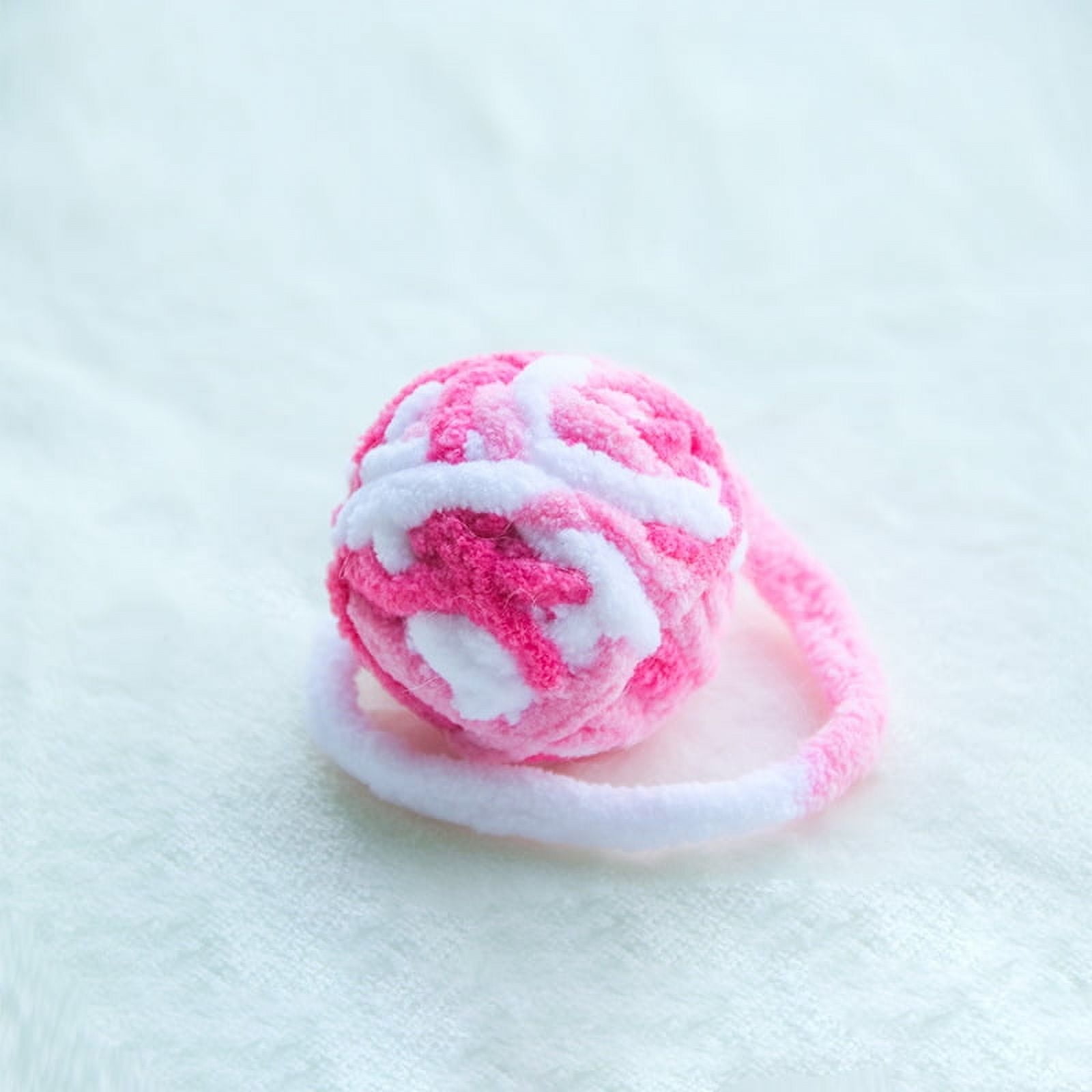 MADDEN Funny Cat Toys Colorful Yarn Balls with Bell Sounding Interactive Chewing Toy for Kitten ...