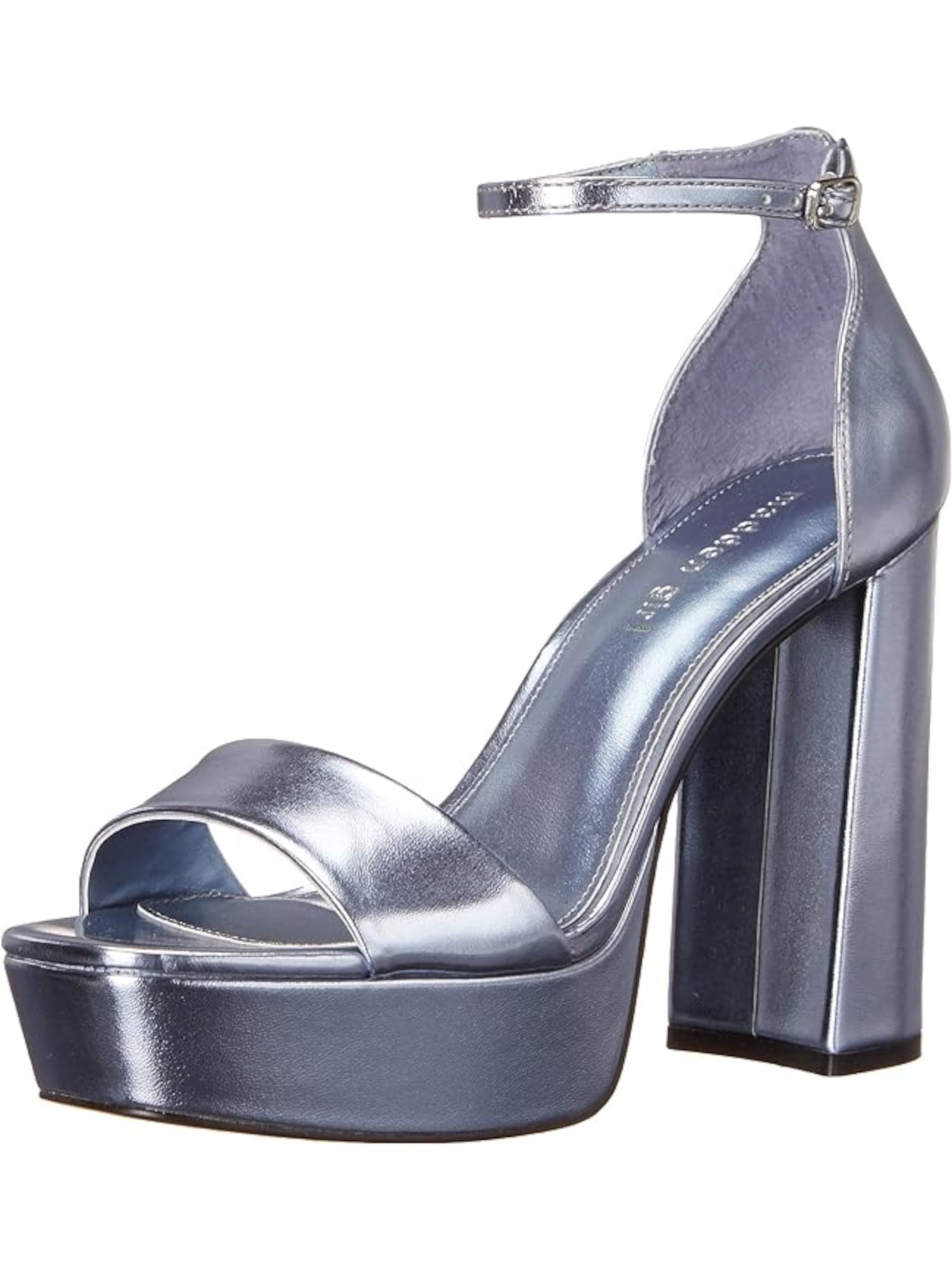 MADDEN GIRL Womens Light Blue 1-1/2" Platform Adjustable Ankle Strap ...