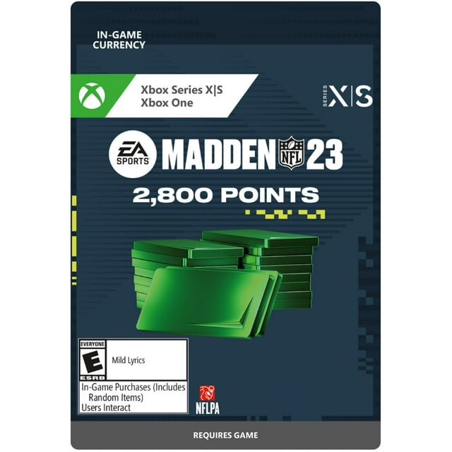 MADDEN NFL 23: 2800 Madden Points - Xbox One, Xbox Series X|S [Digital ...