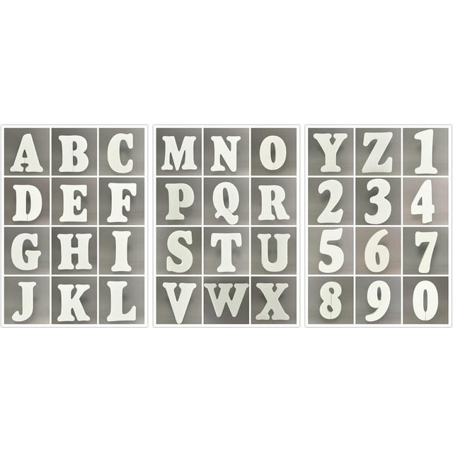 MADE IN USA 5-Inch Smooth EPS Foam Letters Alphabet Numbers for Crafts ...