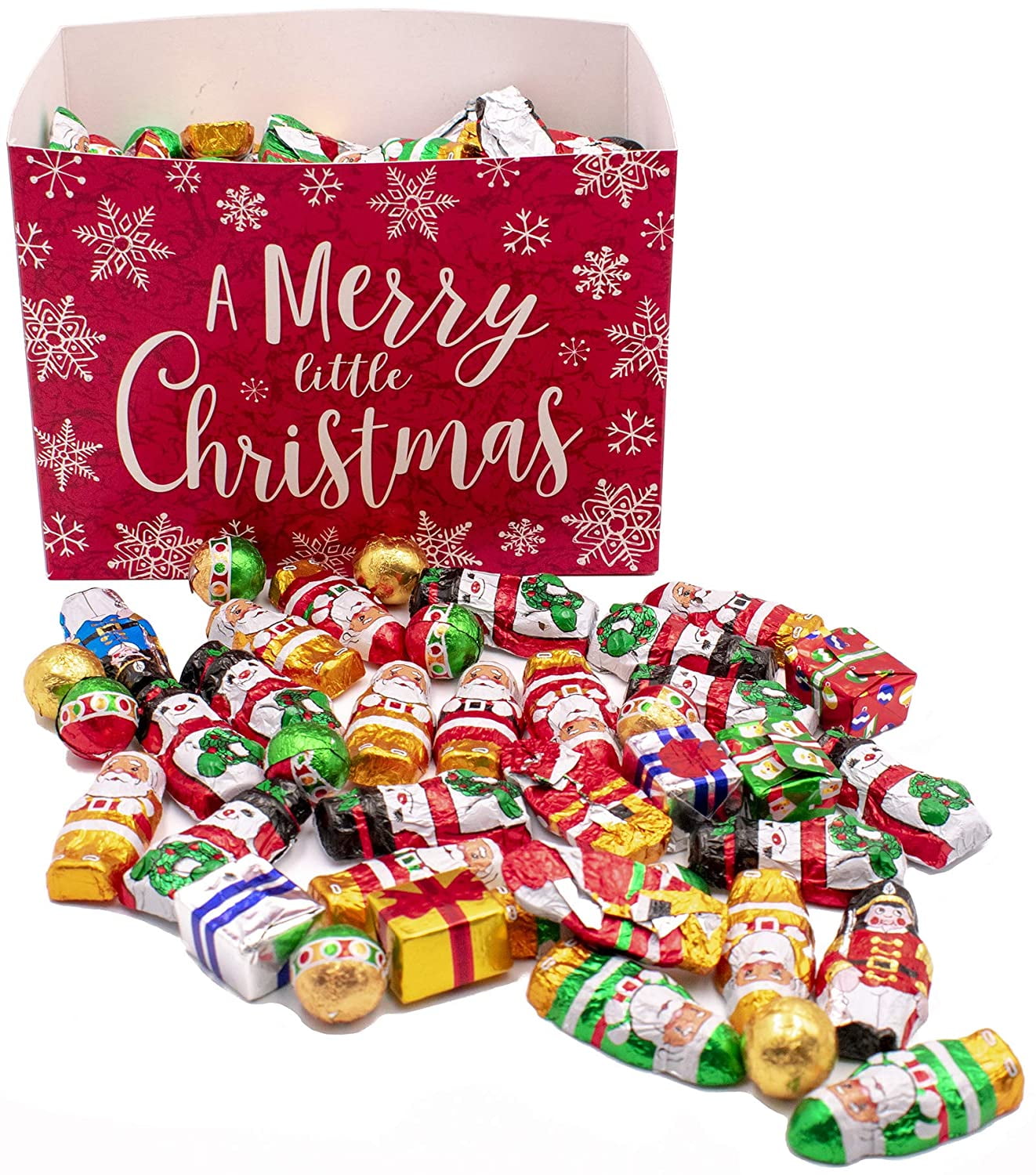 MADE IN USA Individually Foil-Wrapped Christmas Milk Chocolates ...