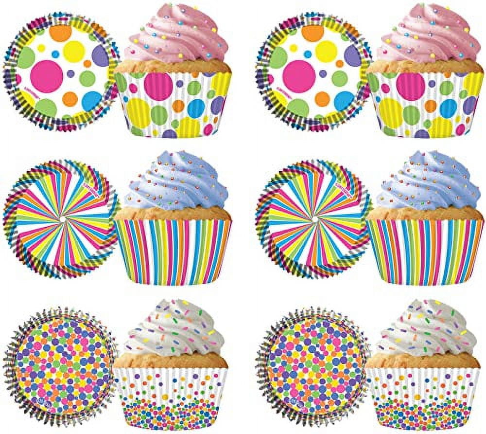 MADE IN USA Pack of 144 Thick Grease Resistant Fluted Cupcake Liners ...