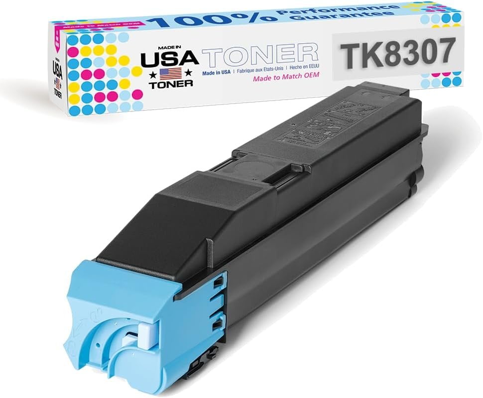 MADE IN USA TONER Compatible Replacement for Kyocera 3050ci, 3051ci, 3550ci, 3551ci TK-8307 ...