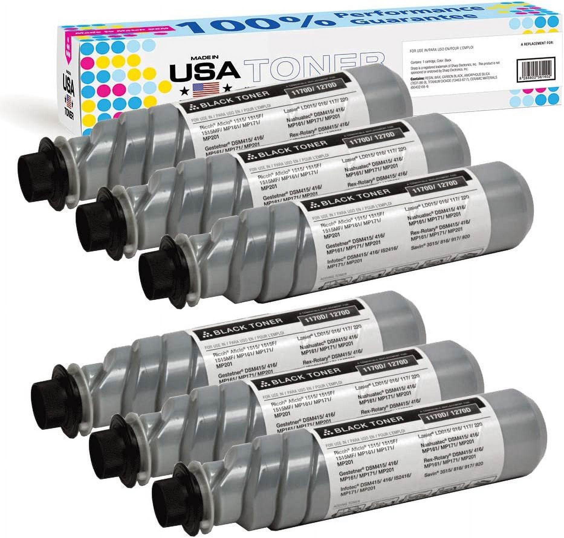 MADE IN USA TONER Replacement for Ricoh Aficio MP 1515, MP161, MP171 ...