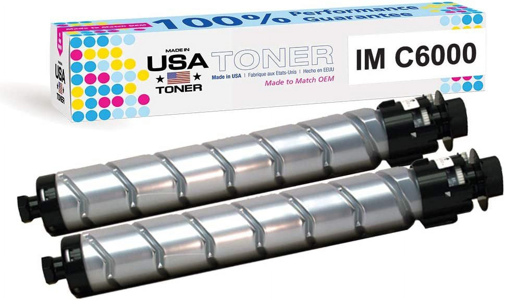 MADE IN USA TONER Compatible Replacement for Ricoh IM C4500 IM C5500 IM C6000 842279- Black, 2 ...