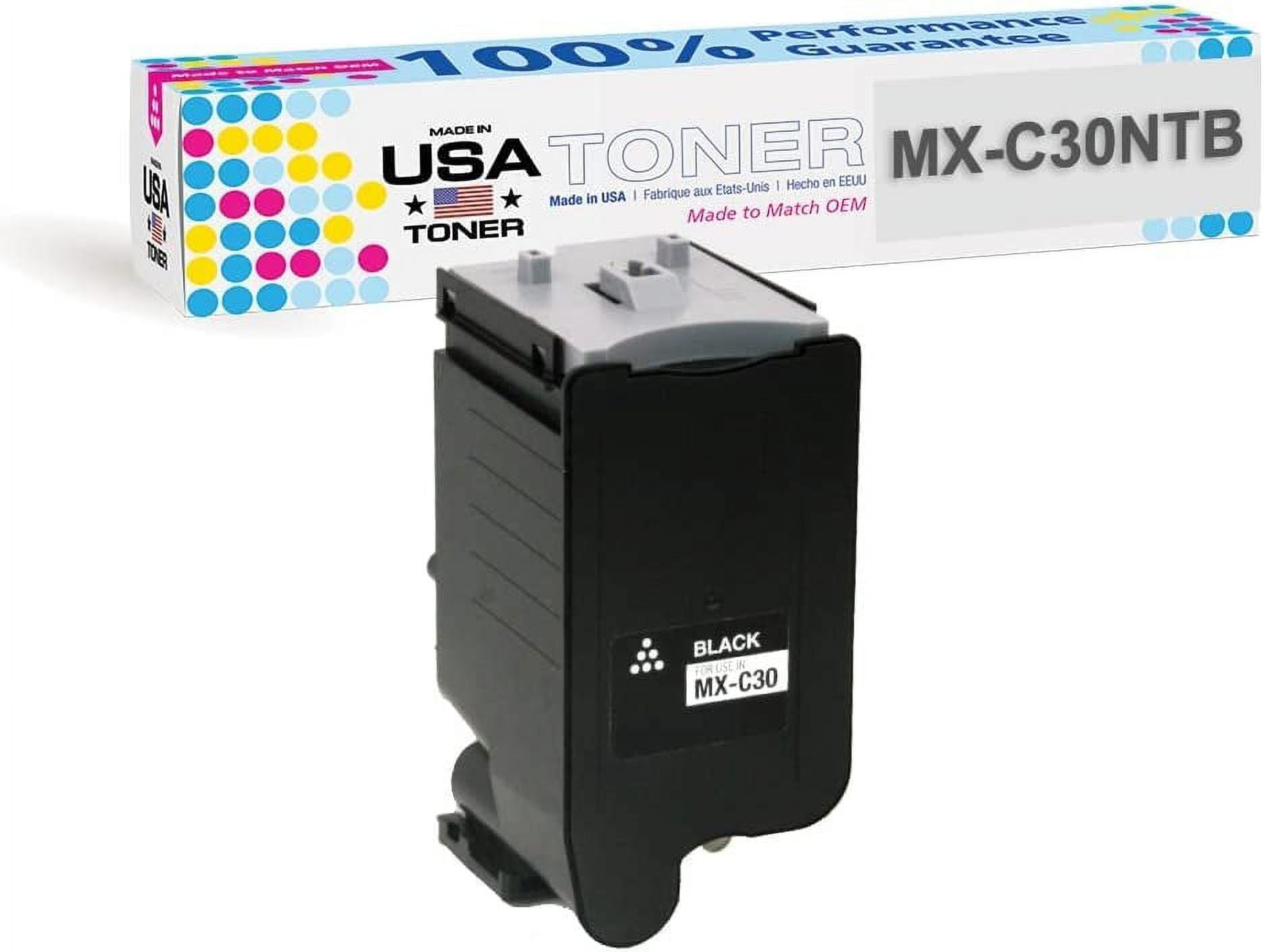 MADE IN USA TONER Compatible Replacement for Sharp MX-C30NTBA, MX-C250F, C300P, C300W, C301W ...