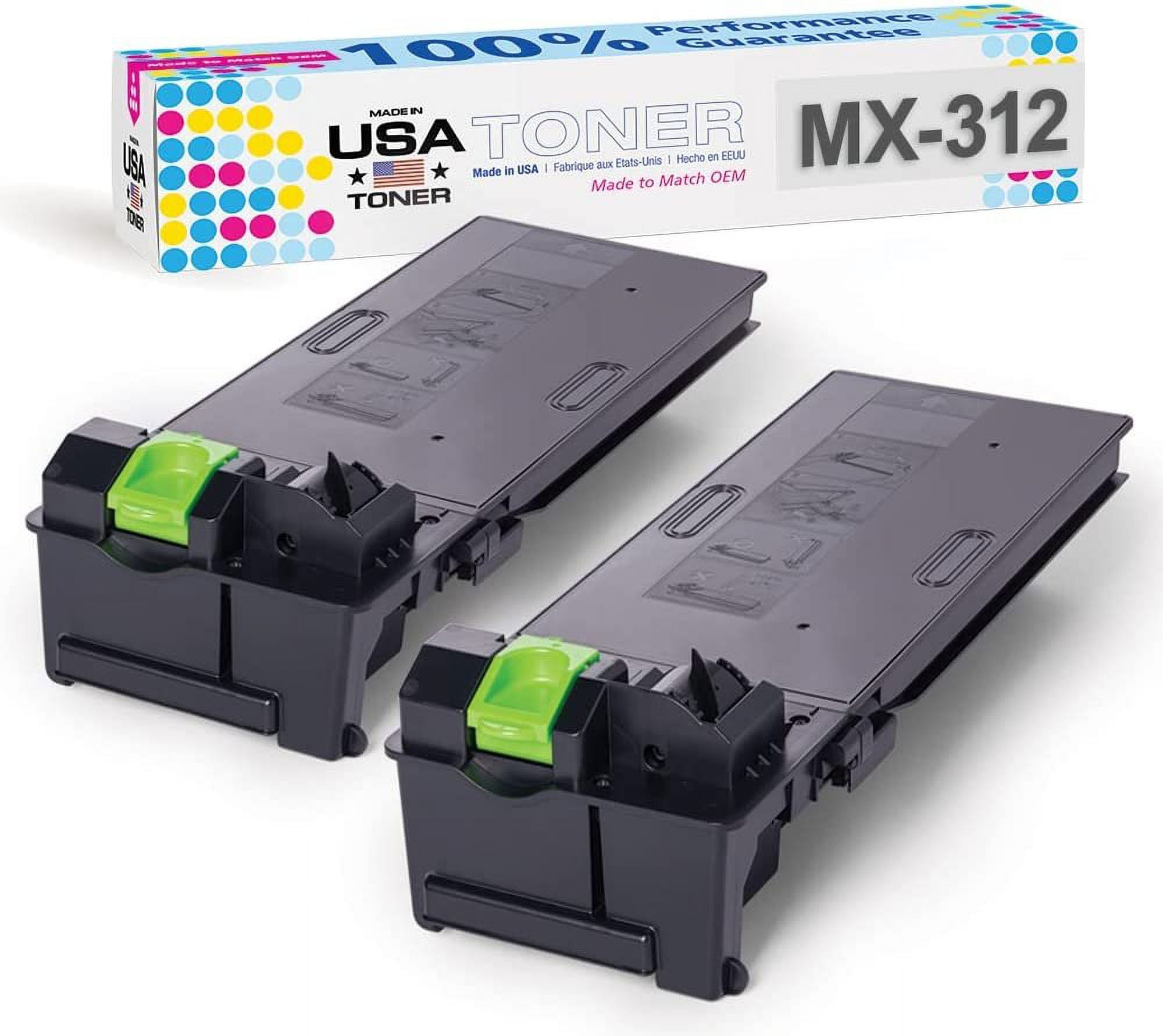MADE IN USA TONER Compatible Replacement for Sharp MX312NT ,MX-M260, MX ...