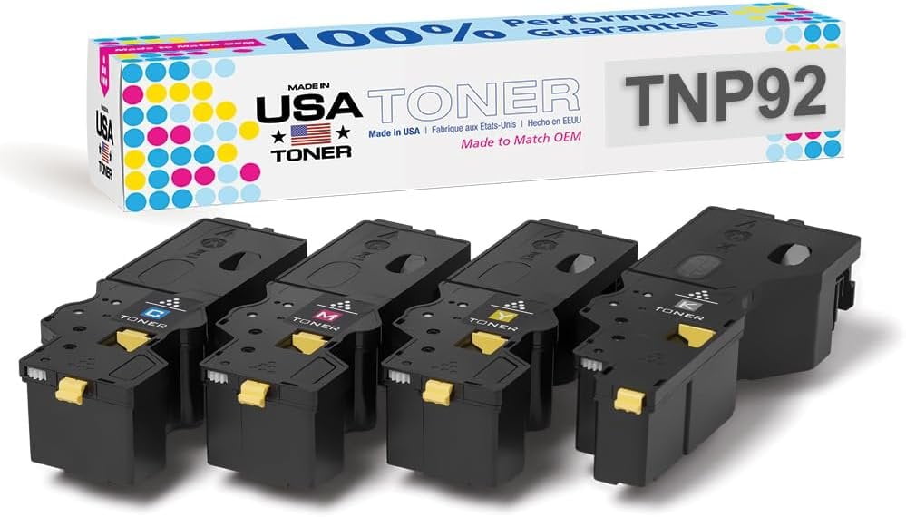 MADE IN USA TONER Replacement for Konica Minolta Bizhub C3120i, TNP92 Cyan, Magenta, Yellow ...