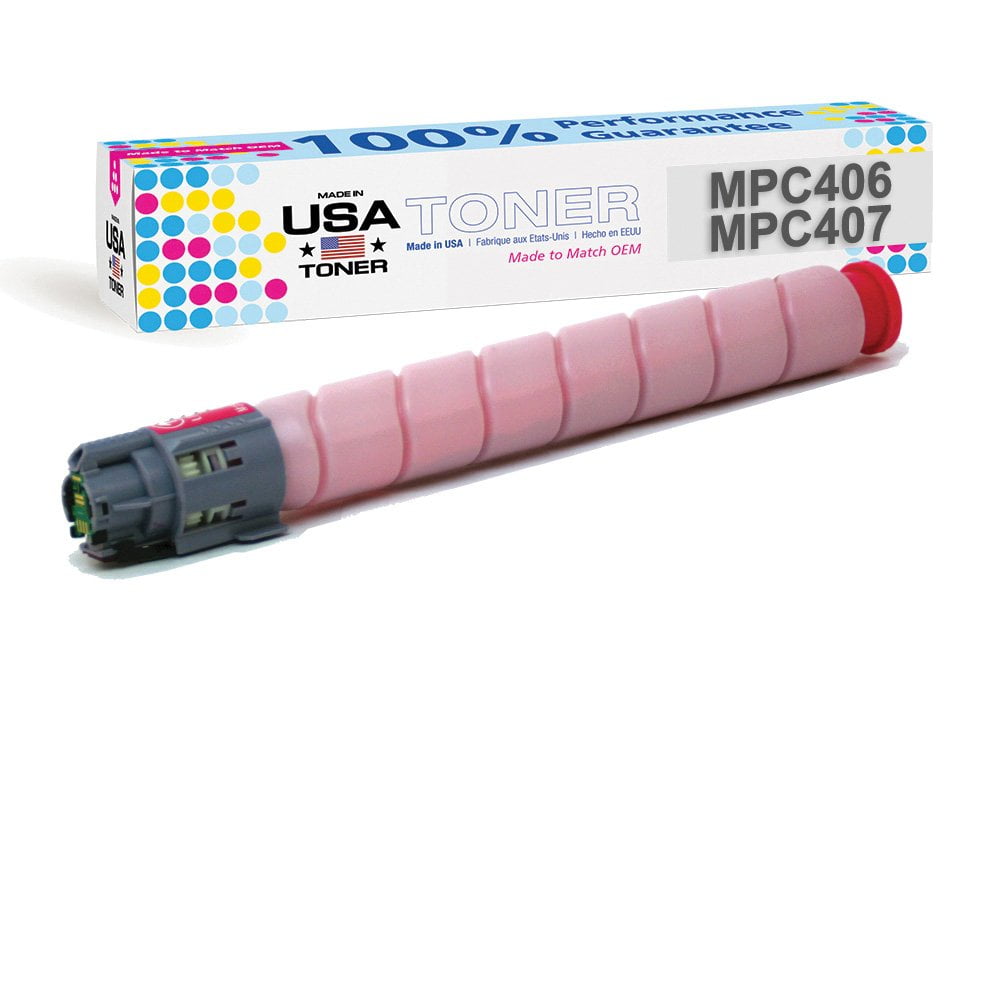 MADE IN USA Toner for Ricoh MP C306, C307, C406, C407 Magenta - Walmart.com