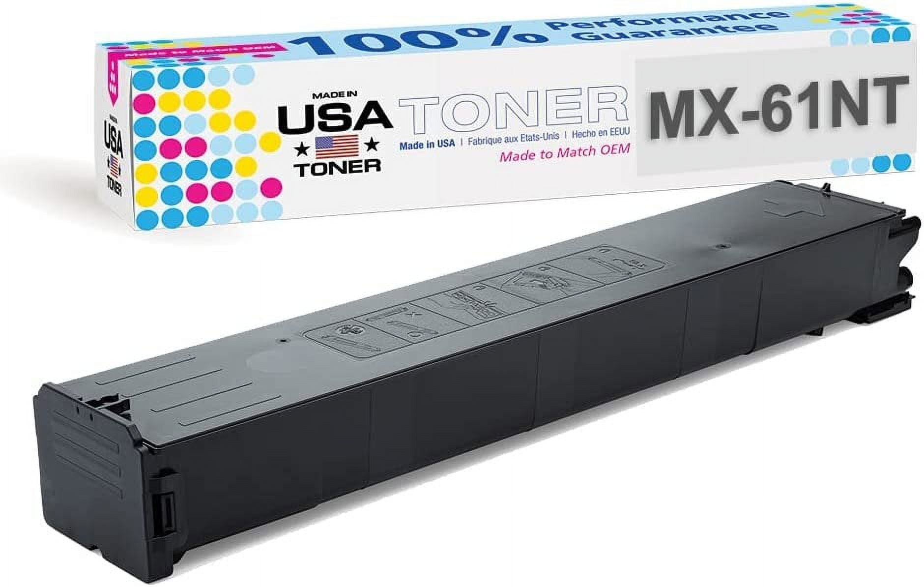 MADE IN USA TONER Compatible Replacement for Sharp MX-61NT, MX3050, MX3070, MX5070, MX2651 ...