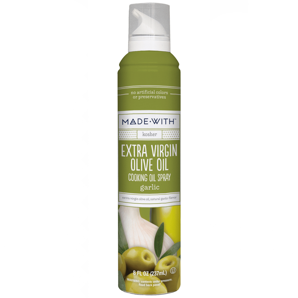 MADE WITH OIL SPRAY EVOO GARLIC, Pack of 6 - Walmart.com