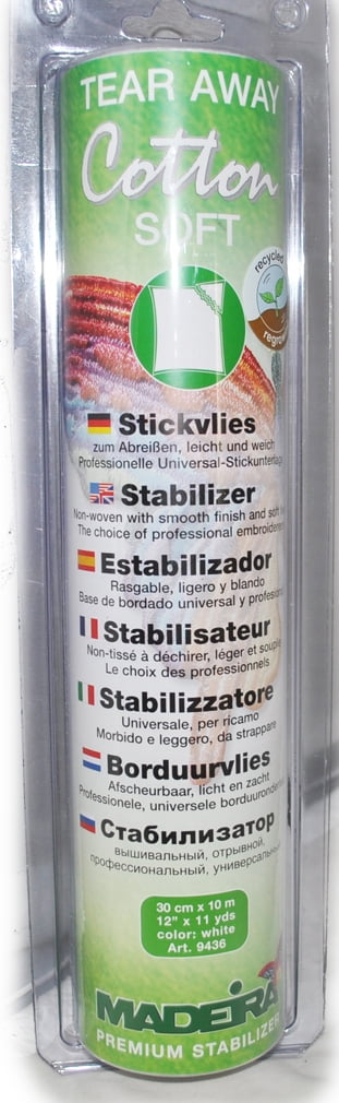 MADEIRA STABILIZER COTTON SOFT TEAR - Walmart.com