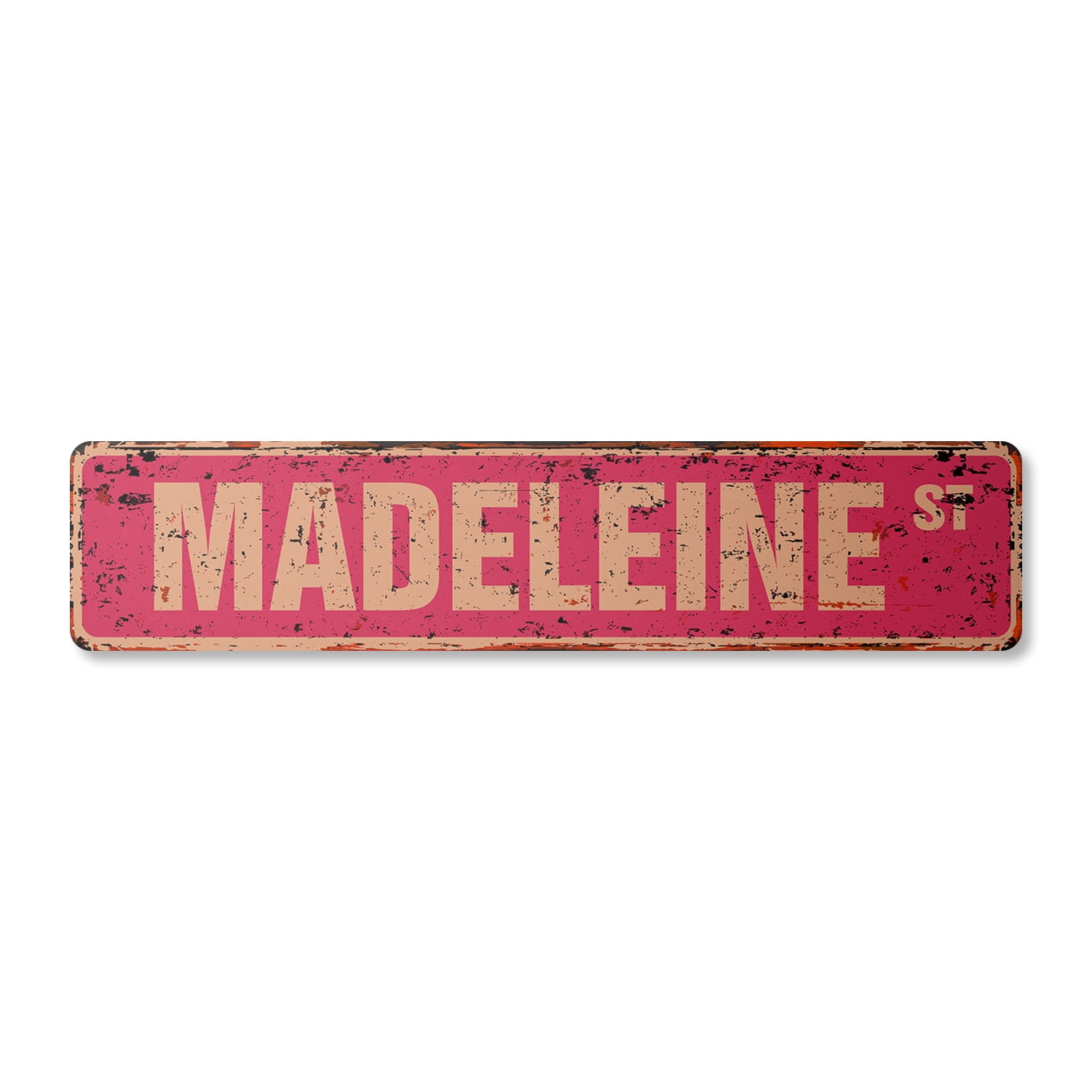 MADELEINE Vintage Plastic Street Sign Childrens Name Room Sign | Indoor ...