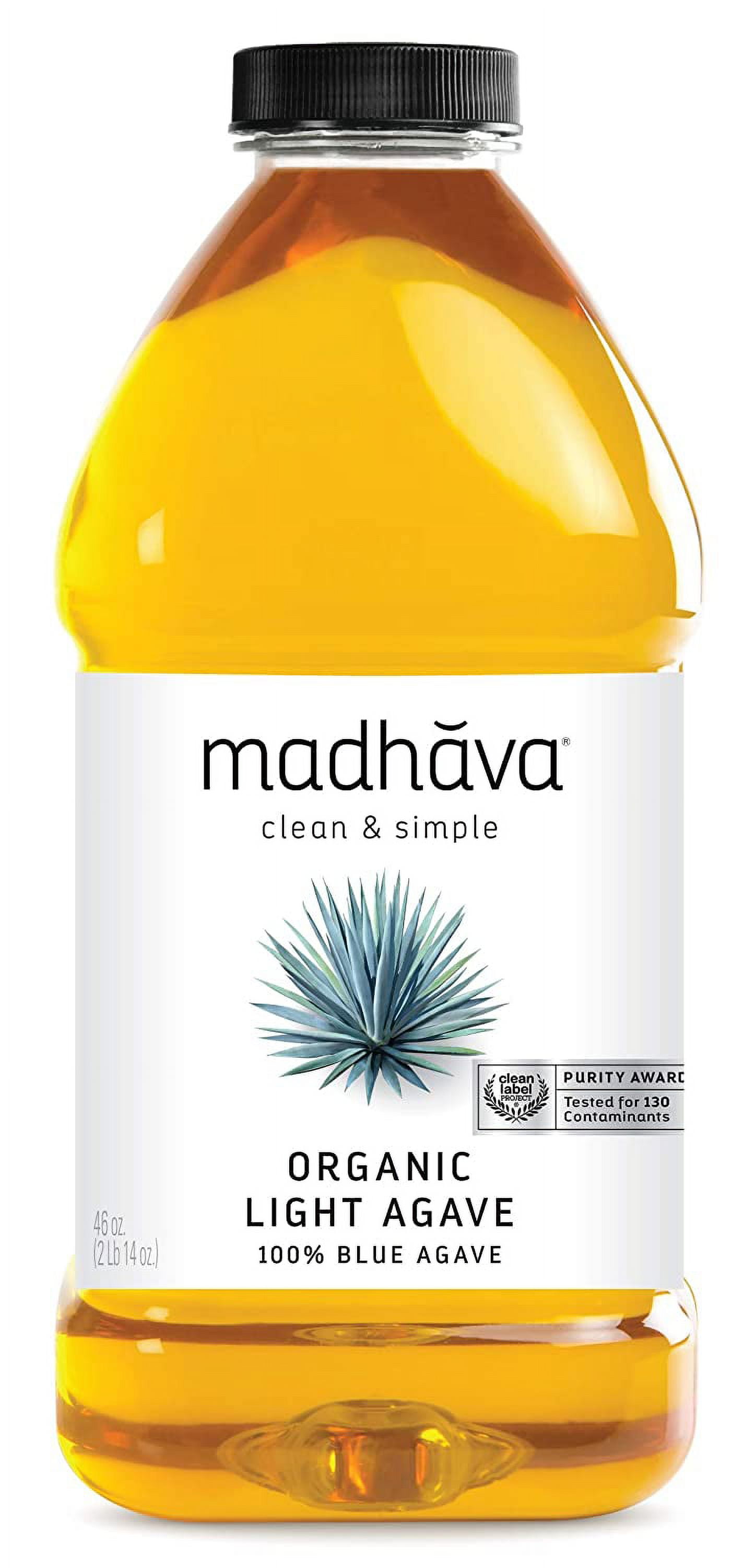 MADHAVA Organic Light Agave, 100% Pure Blue Nectar | Sugar Alternative ...