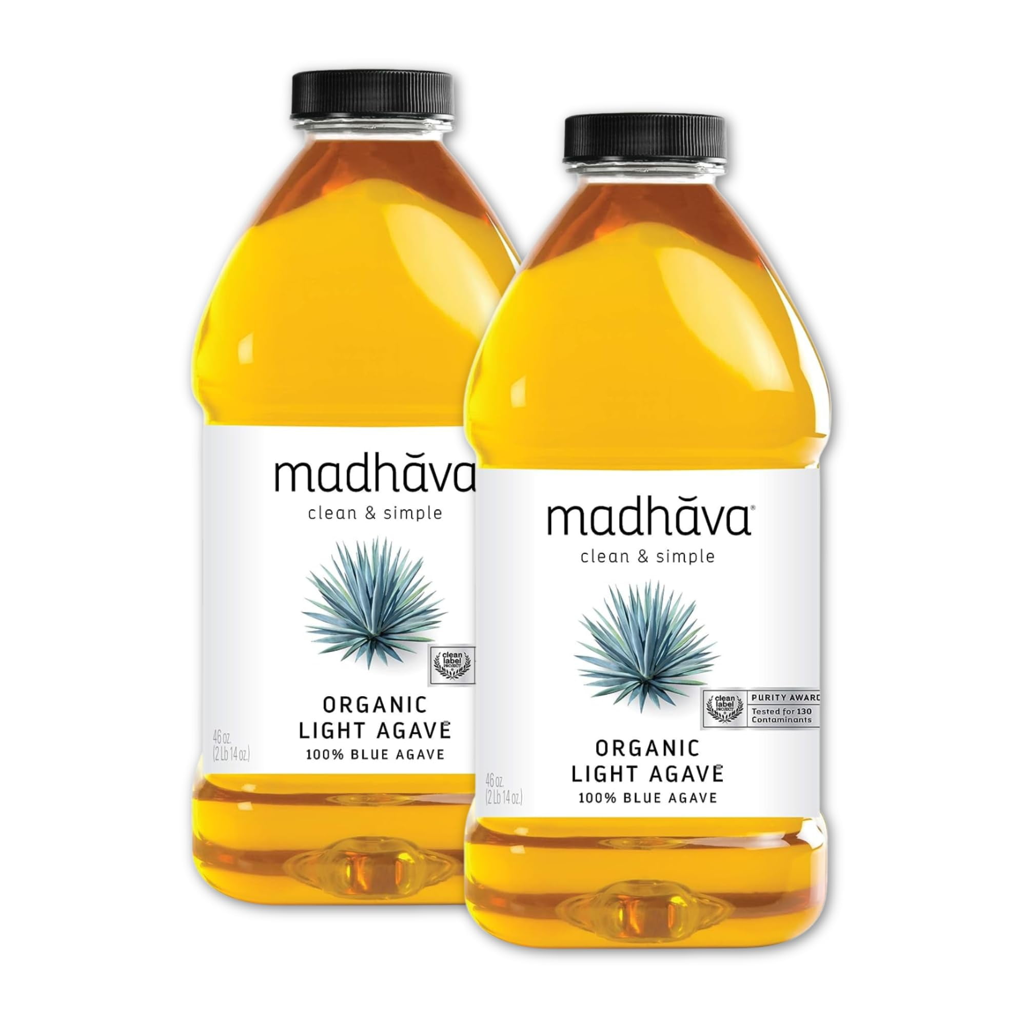 MADHAVA Organic Light Agave, DEF29 100% Pure Blue Nectar | Sugar ...