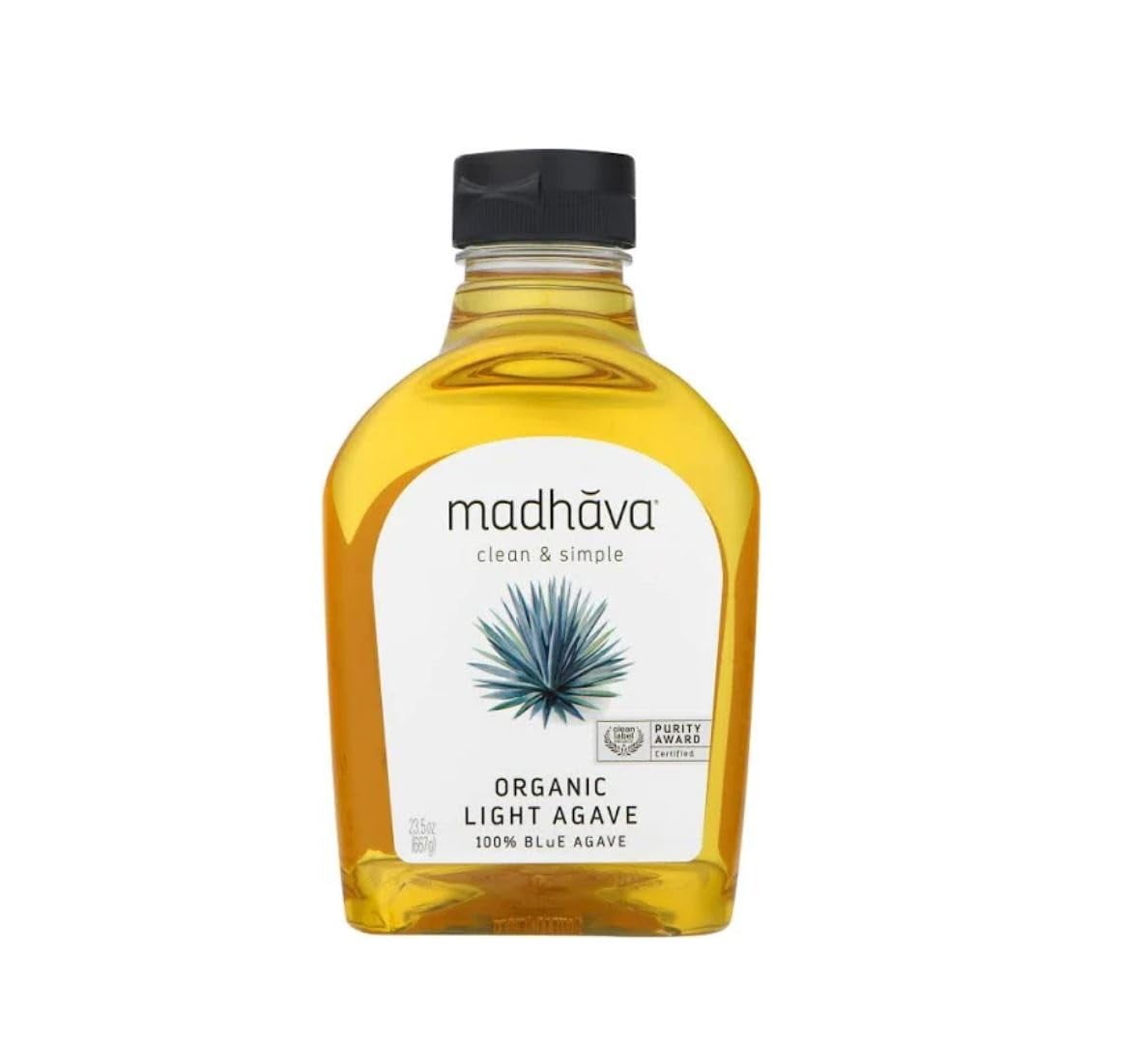 MADHAVA Organic Light Agave IEF31 (92 oz, Pack of 2), Liquid Sugar ...