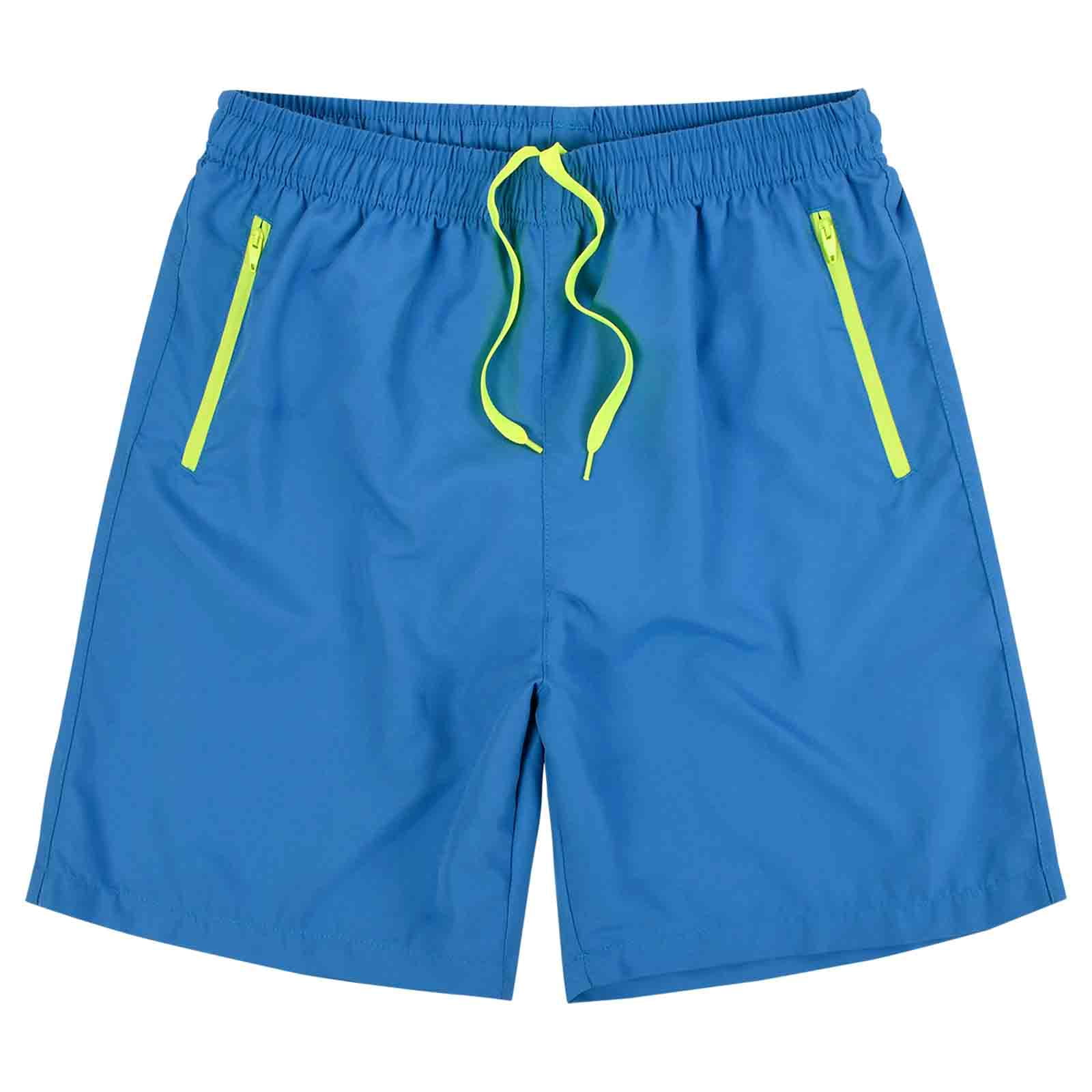 MADHERO Men's Swim Trunks Quick Dry Bathing Suits Swimwear with Zipper ...