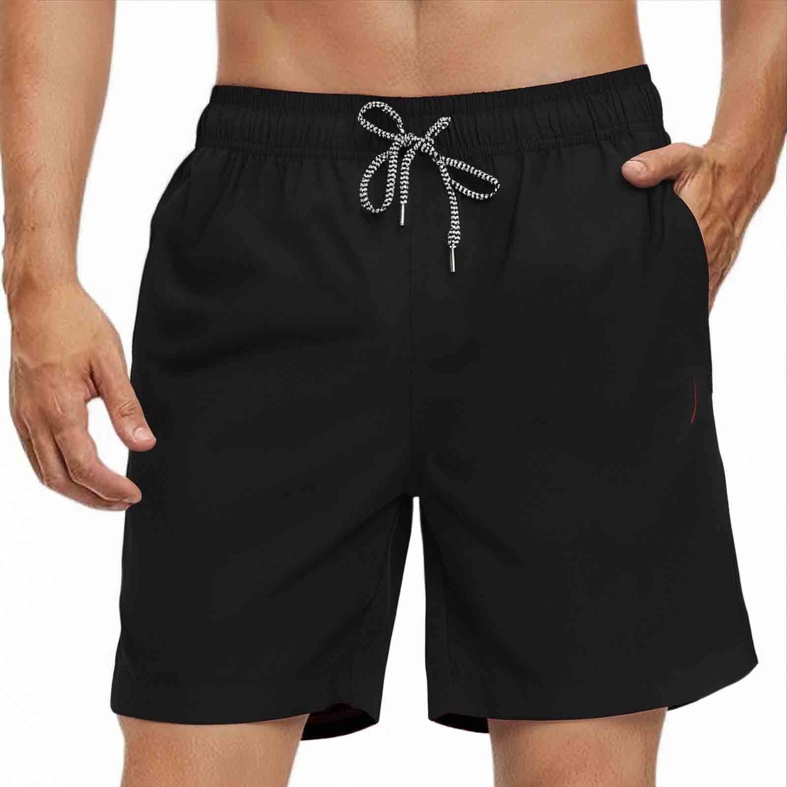 MADHERO Men's Swim Trunks with Mesh Lining Quick Dry Shorts Bathing ...