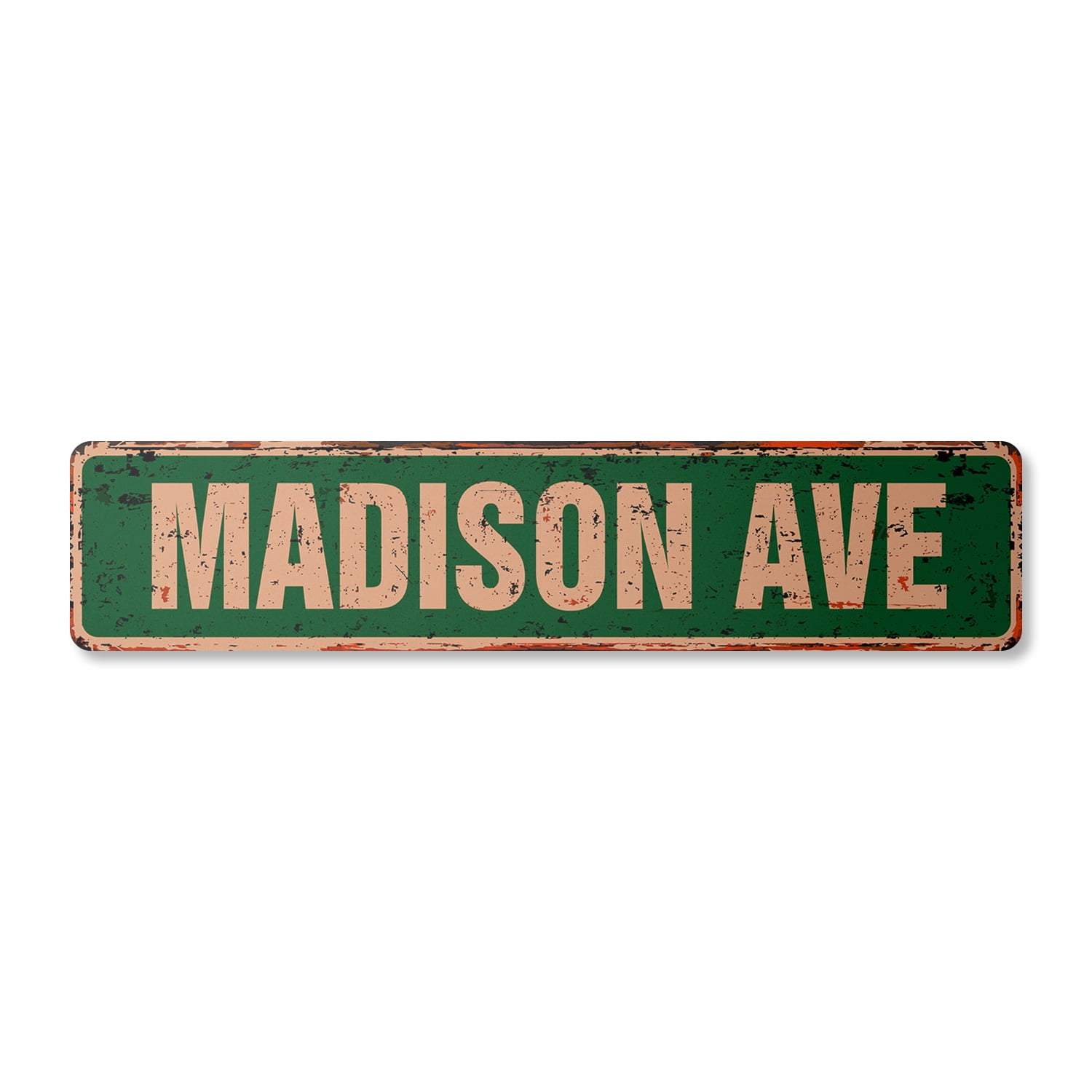 MADISON AVENUE Vintage Plastic Street Sign manhattan new york signs ...