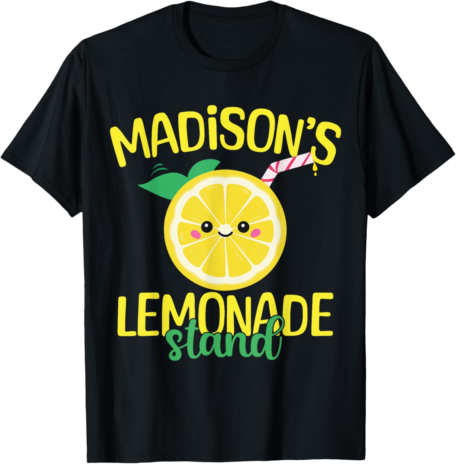 MADISON Lemonade Stand Personalized Name Lemon Juice Custom T-Shirt ...