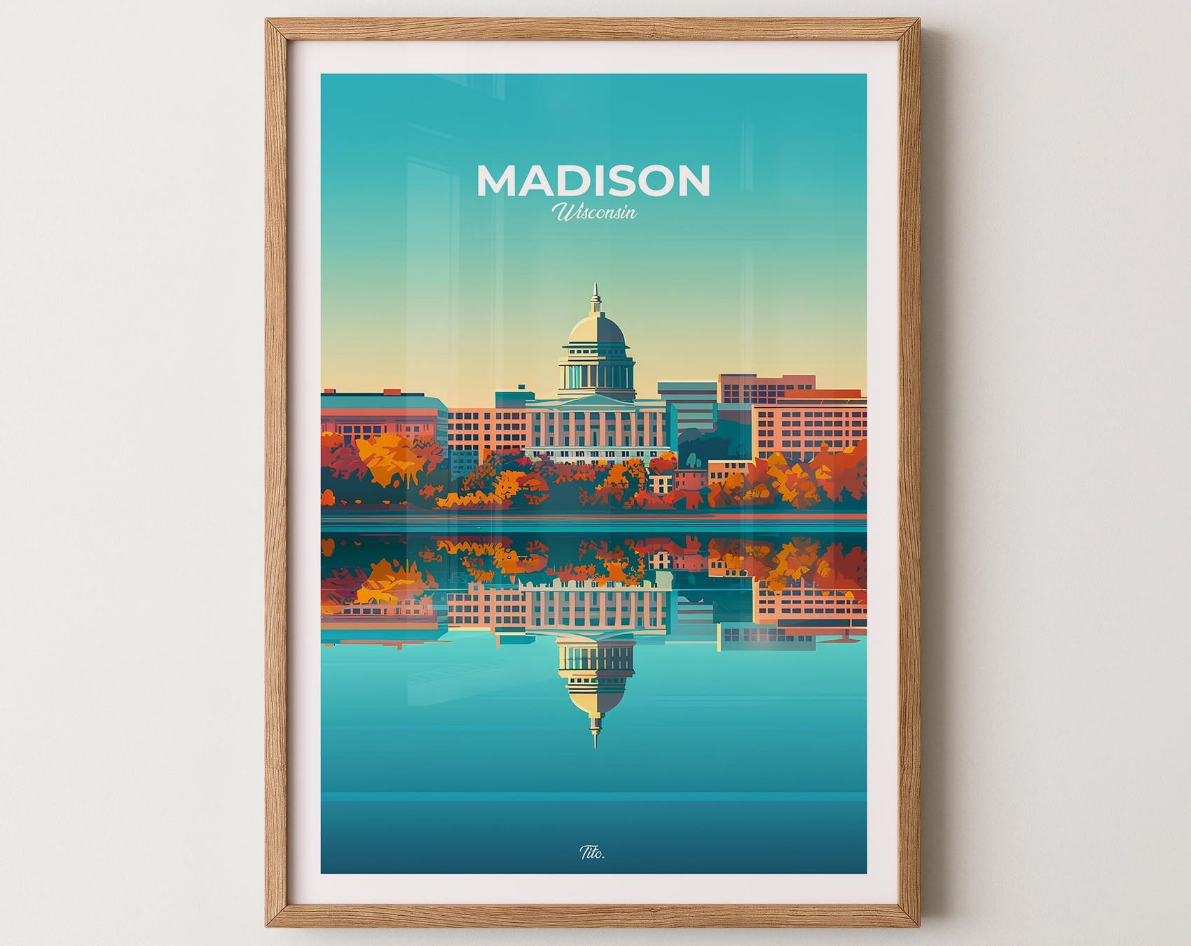 MADISON Poster, Madison Travel Poster, Madison Art Print, Madison Wall ...