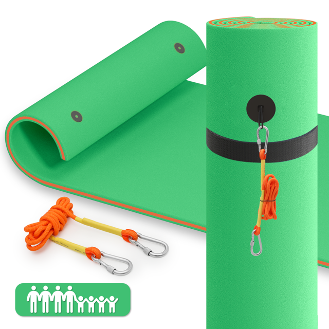 MADOG 12'x6' Water Floating Mat Foam Pad, Bouncy Tear-Resistant XPE ...