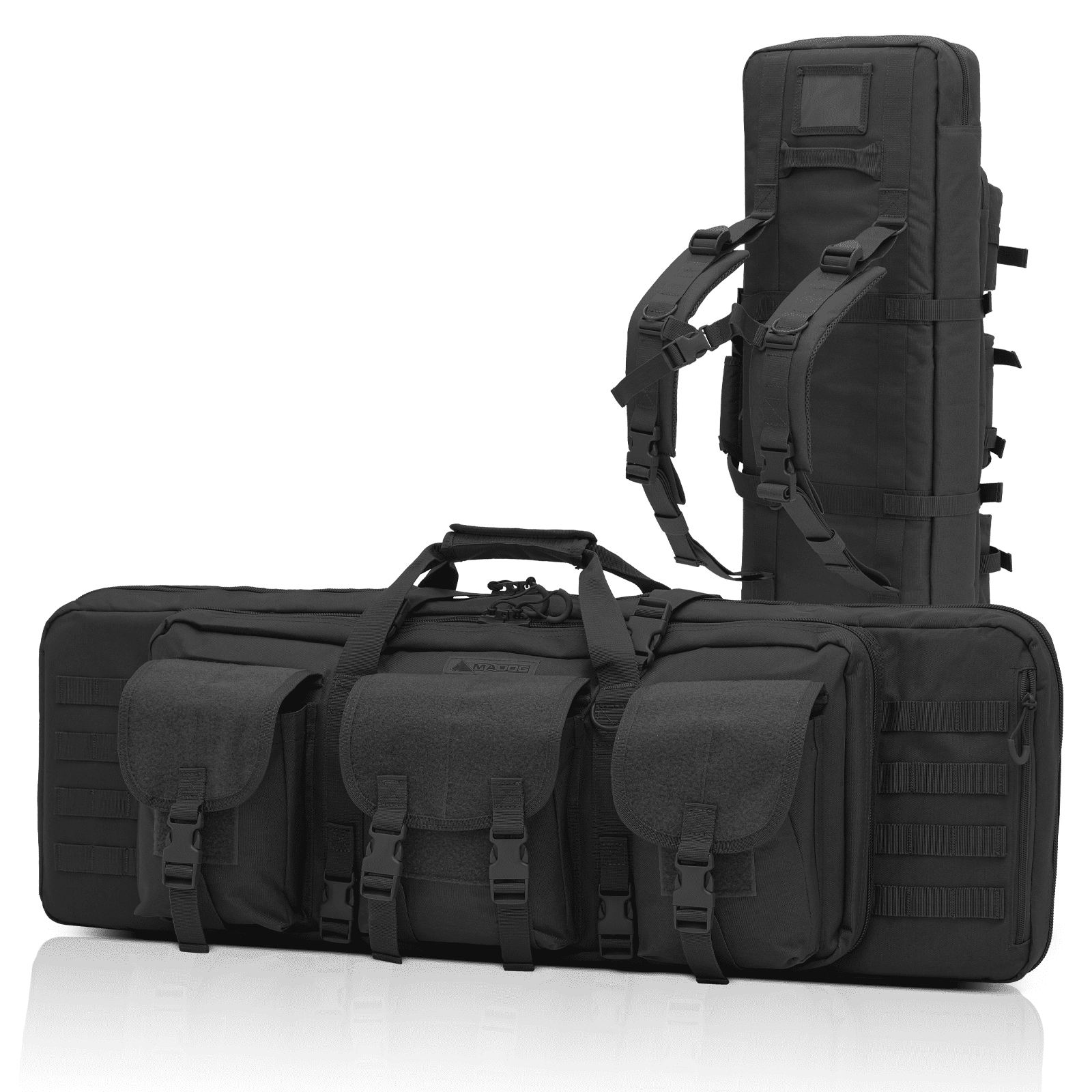 "MADOG 36"" Tactical Double Gun Case, Range Rifle Shooting, with ...