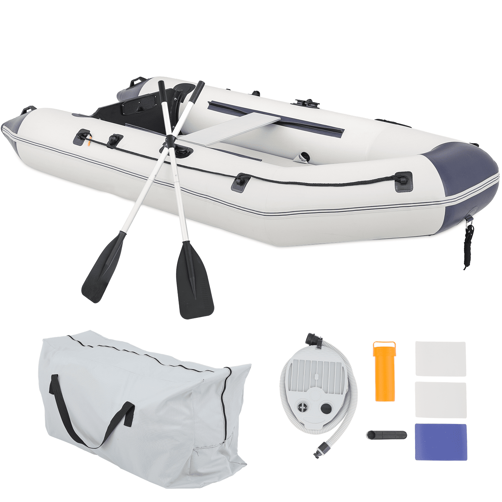 MADOG 4-Person Inflatable Dinghy Boat, 10' Tender Fishing Boat Kayak ...