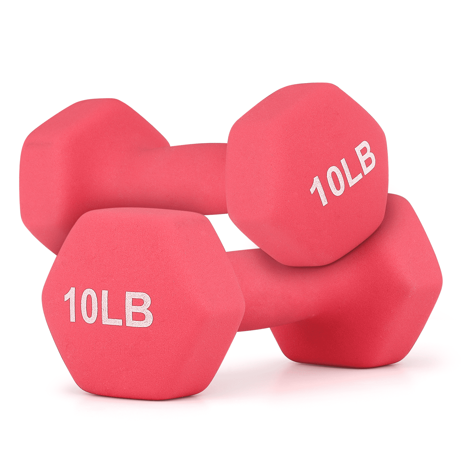 MADOG Set of 2 Neoprene Coated Dumbbell Hand Weights, Anti-Roll Non ...