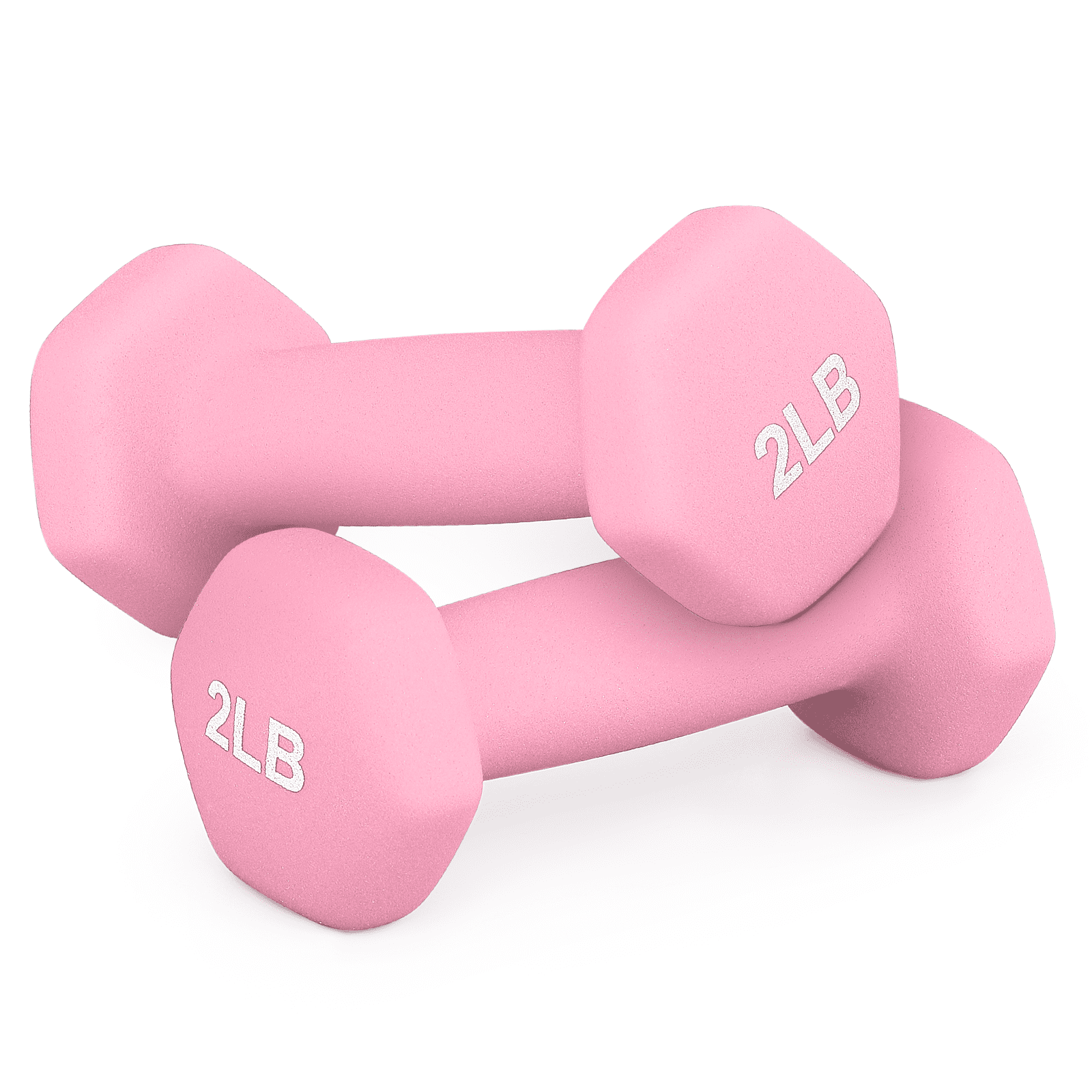 MADOG Set of 2 Hex Dumbbells, 2lb Each, Neoprene Coated, Non-Slip ...