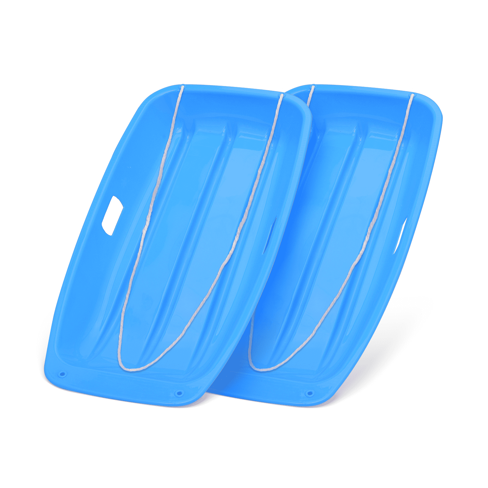 MADOG Set of 2 Plastic Snow Sled for Kids and Adult, 35" Outdoor Winter ...