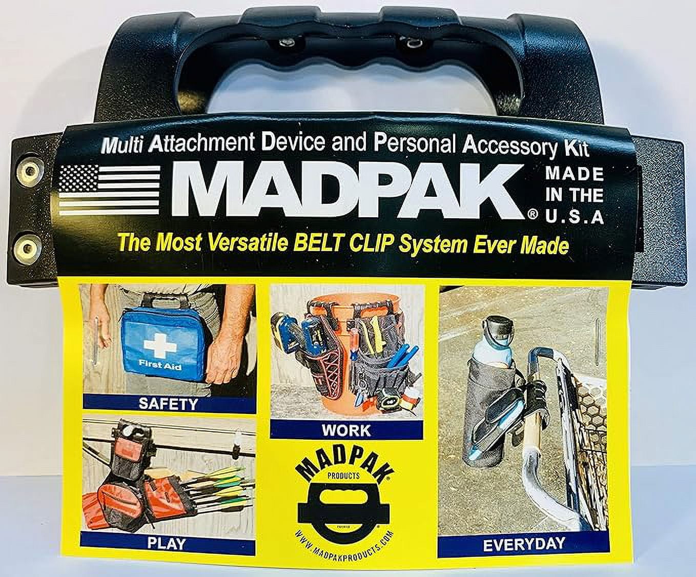 MADPAK Universal Utility Belt & Versatile Belt Clip System and ...