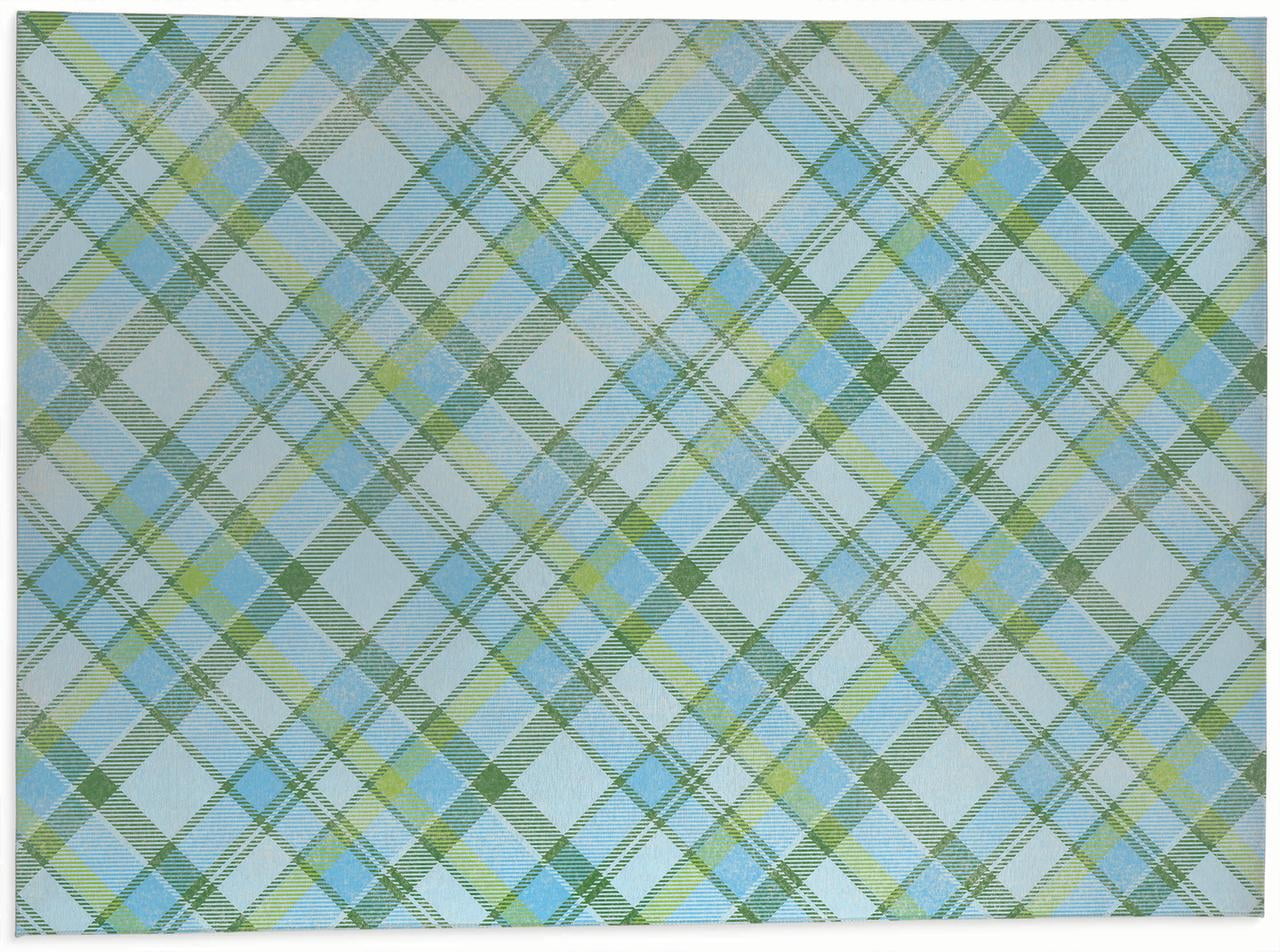 MADRAS BLUE Indoor Floor Mat By Kavka Designs - Walmart.com