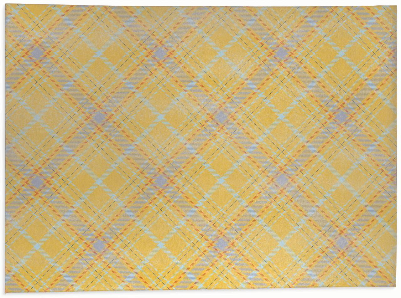 MADRAS YELLOW Office Mat By Kavka Designs - Walmart.com