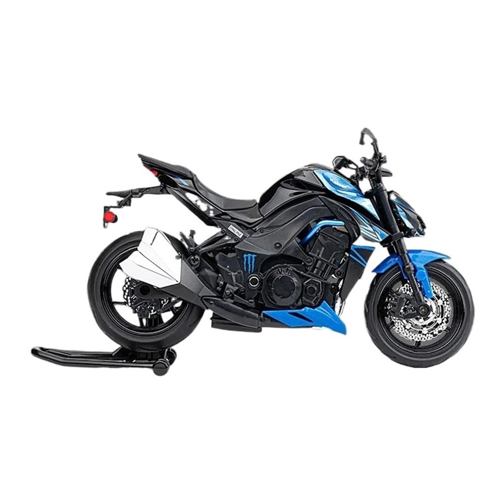 MAE 1:12 Kawasaki Z1000 Motorcycle Toy Model Music Light Miniature ...