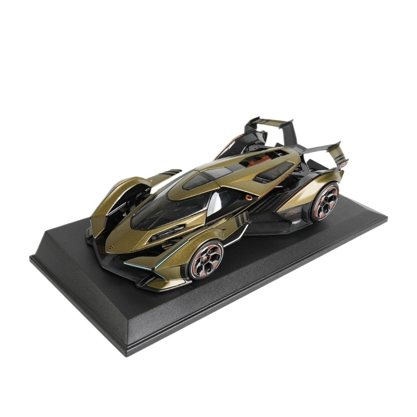 MAE 1:18 Lambo V12 Vision Gran Turismo Black Sports Car Static Die Cast ...