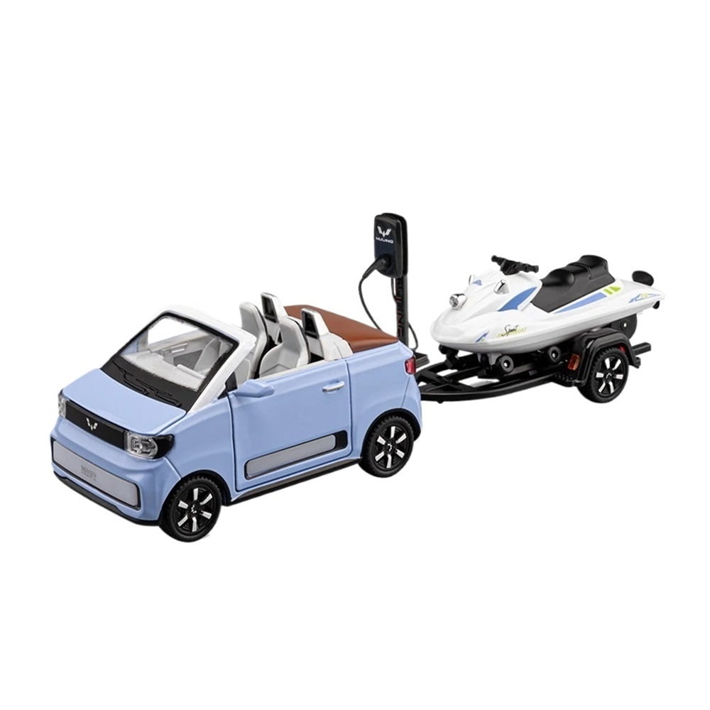 MAE 1:24 WULING Mini EV convertible with motorboat Diecast Metal Alloy ...