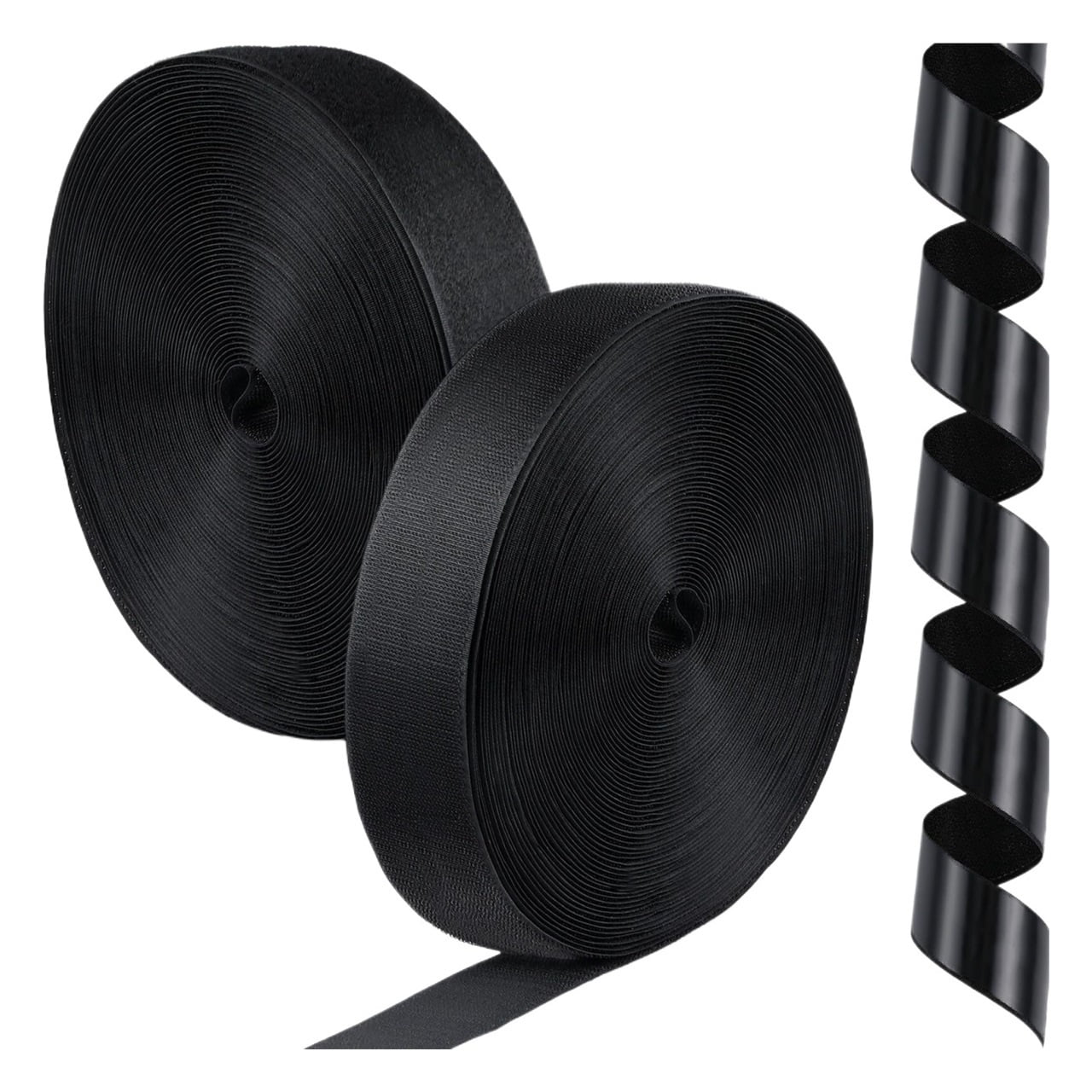 MAE 2 Inch x 82 ft Hook and Loop Tape with Adhesive Heavy Duty Strips ...