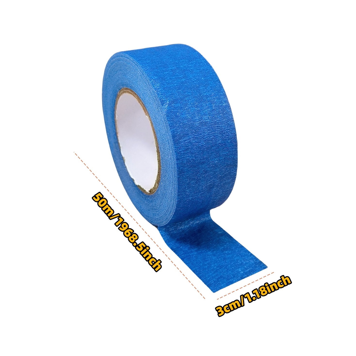 MAE 50m/Roll Blue Paint Washi Tape Multi-Surface Masking Removal For ...