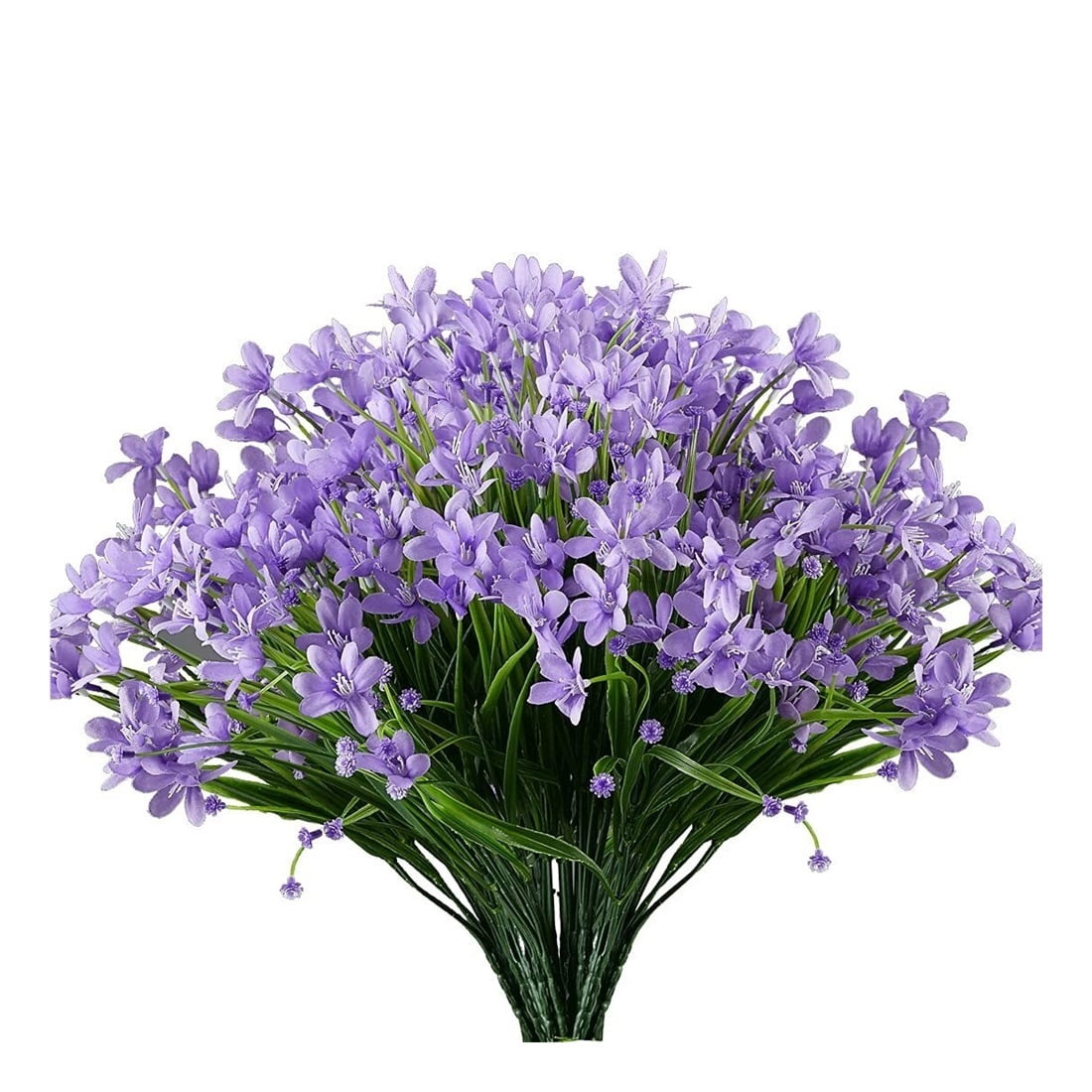 MAE 8 Bundles Artificial Flowers Fake Daffodils Flowers UV Resistant No Fade Faux Greenery Faux ...