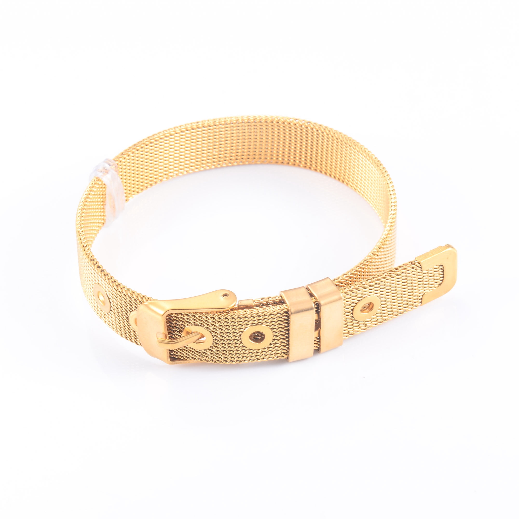 MAE Adjustable Stainless Steel Narrow Mesh Watch Strap Bracelet for ...