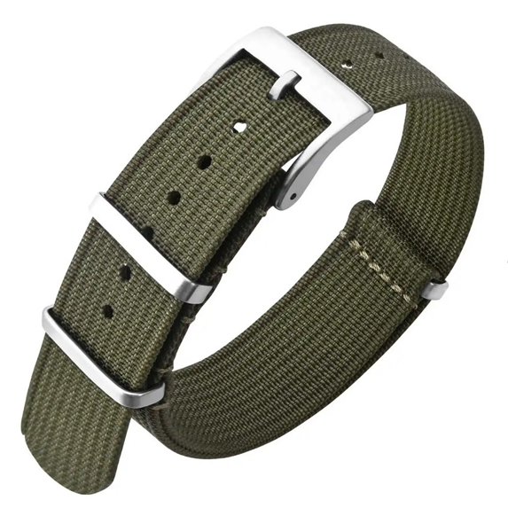 MAE Classic One-Piece Sport Woven Nylon Watch Band,Waterproof Watch ...